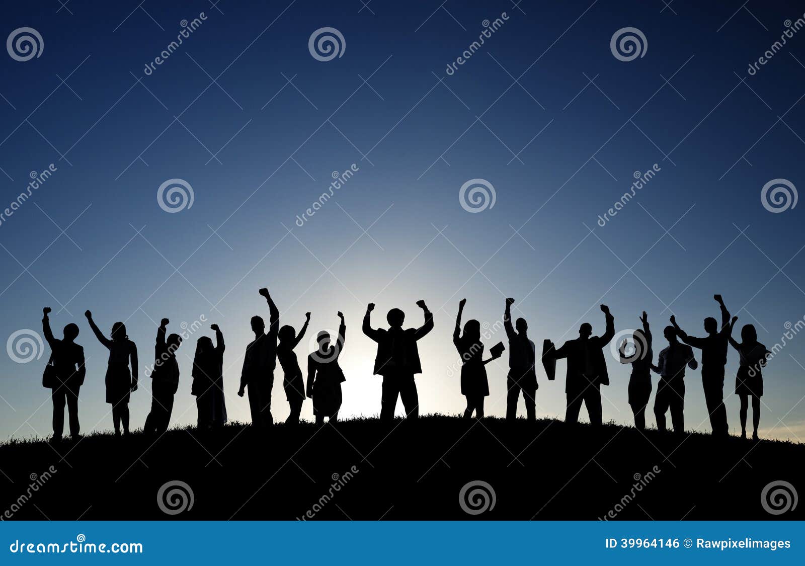 Business People in Outdoors Celebrating Success Stock Photo - Image of ...