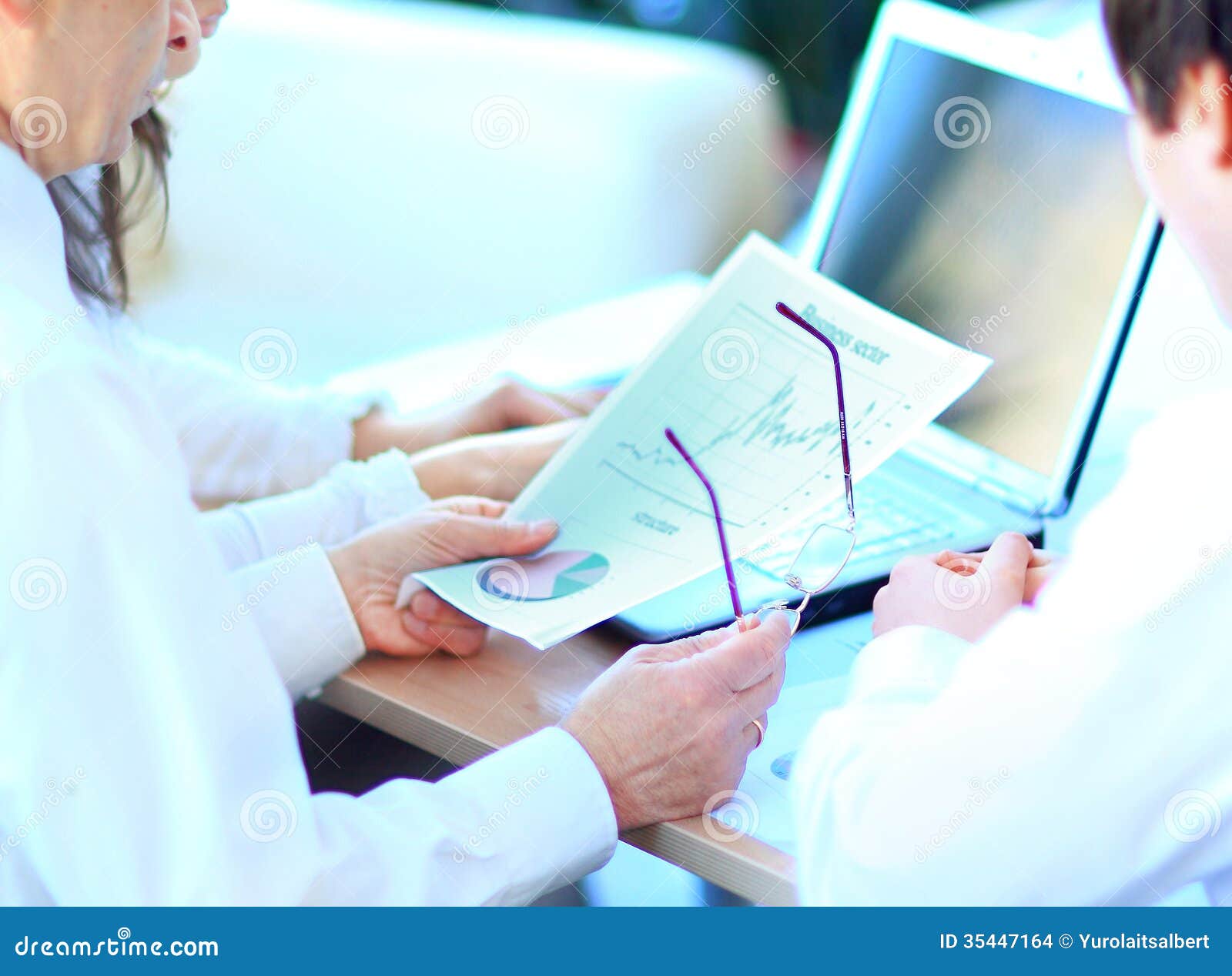 Business People with Paper Work Stock Photo - Image of people, group ...