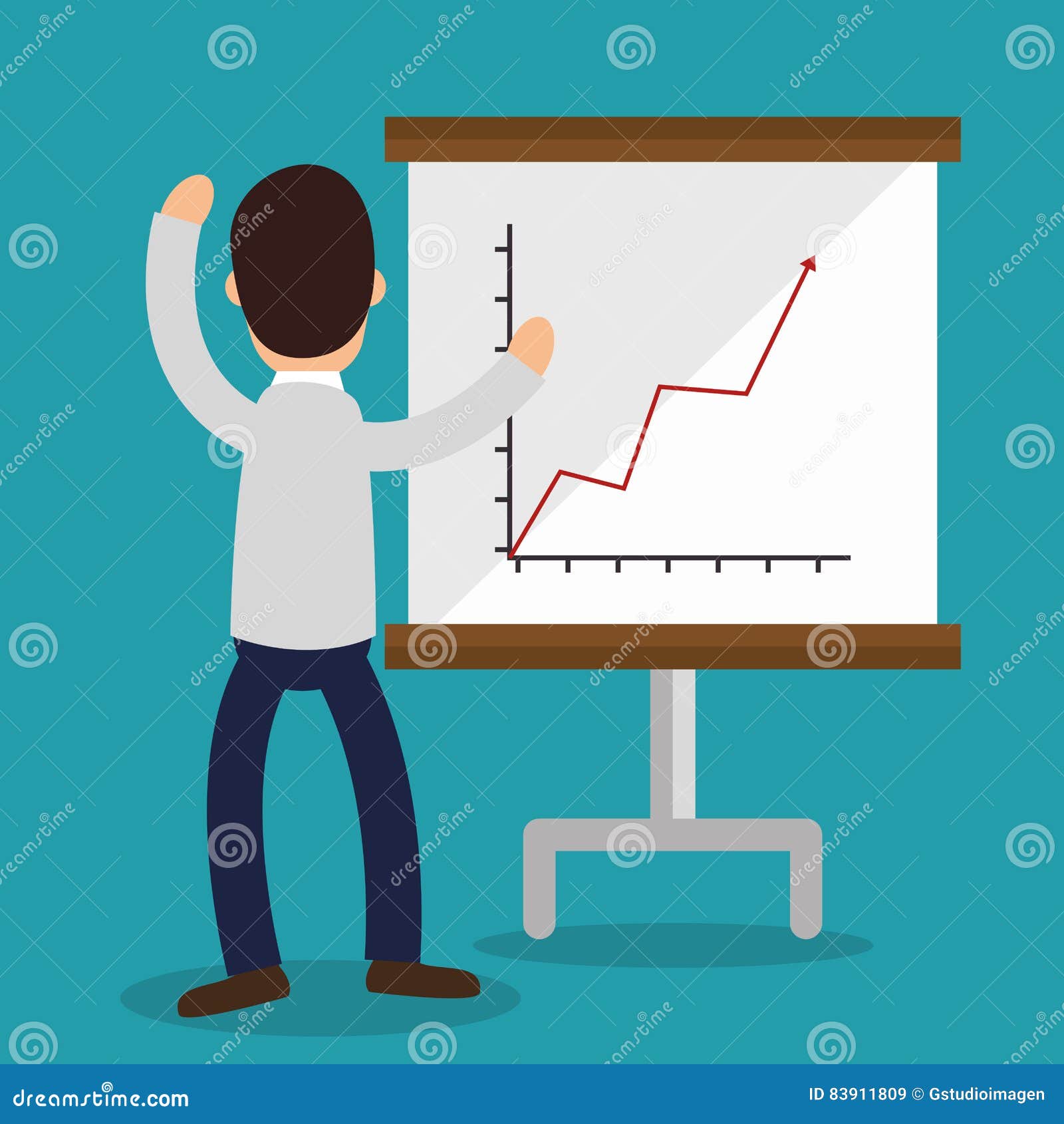 Business People with Paperboard Training Icon Stock Illustration ...