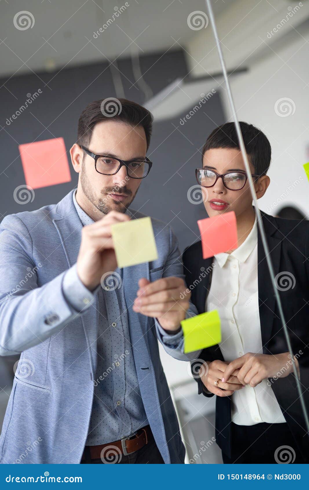 Business People Planning Strategy in Office Together Stock Photo ...