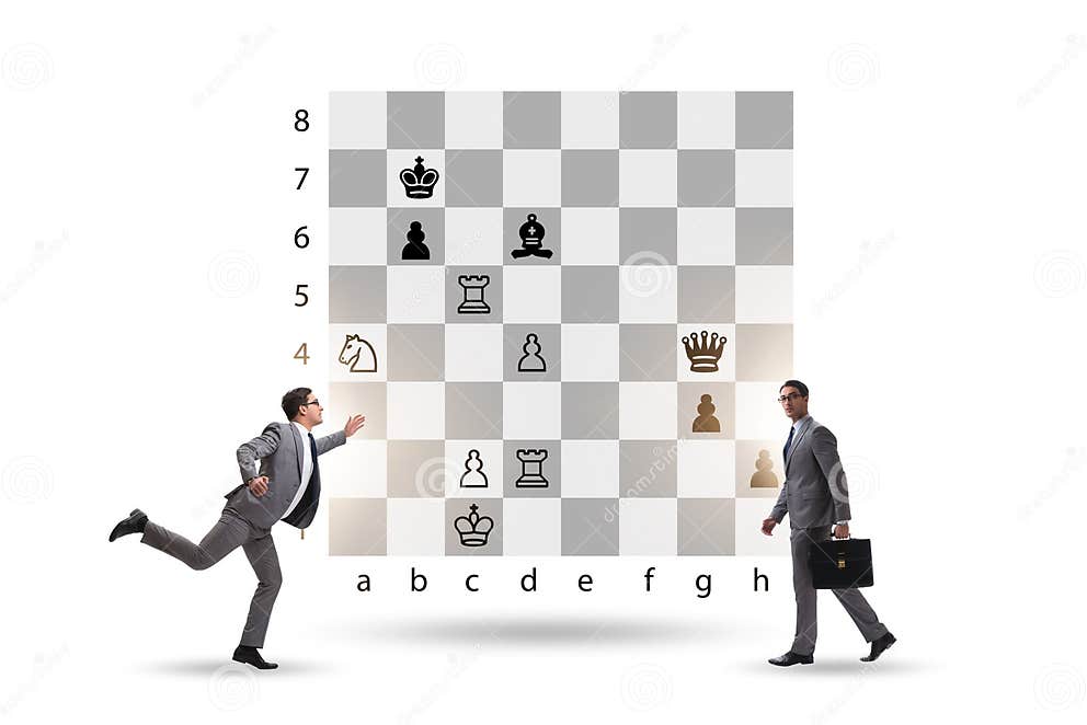 Business People Playing Chess on the Board Stock Photo - Image of ...