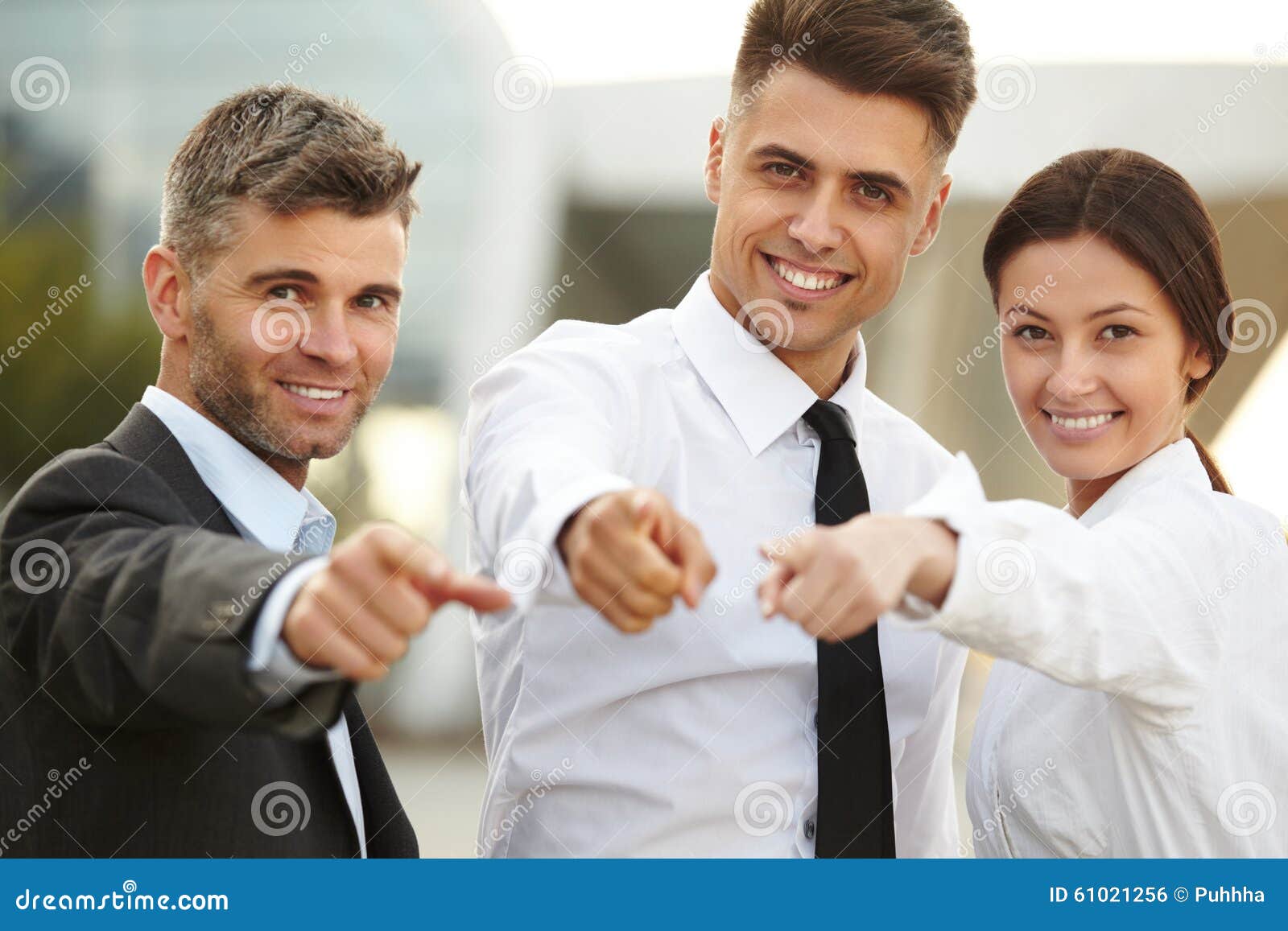 Business People Pointing at You. Stock Photo - Image of happy, group ...