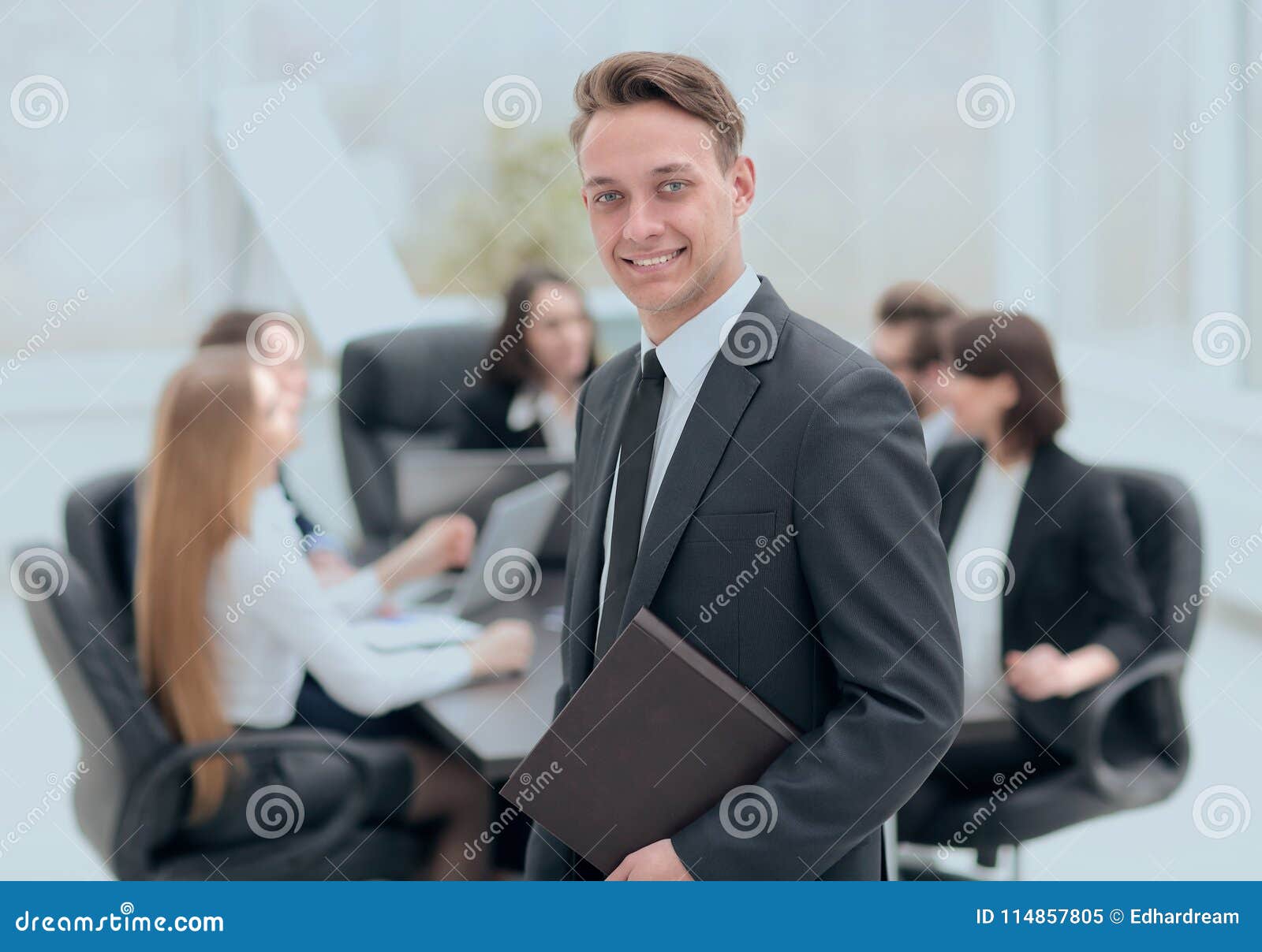 Practitioner on the Background of Business Team Stock Image - Image of ...