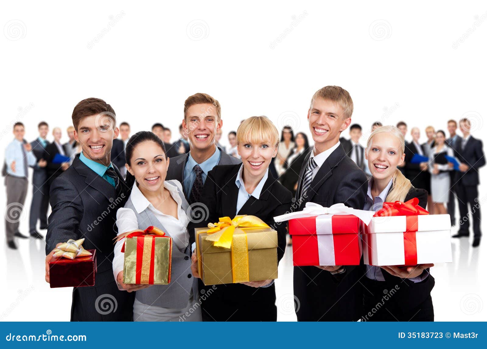 Business people present stock image. Image of businessperson - 35183723