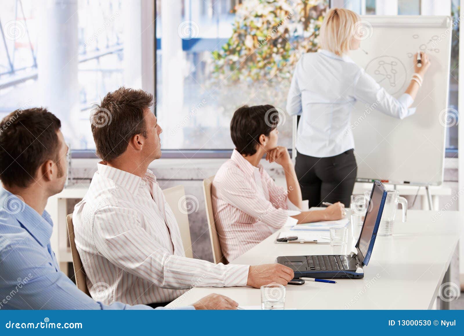 Business People on Presentation Stock Photo - Image of boardroom, group ...