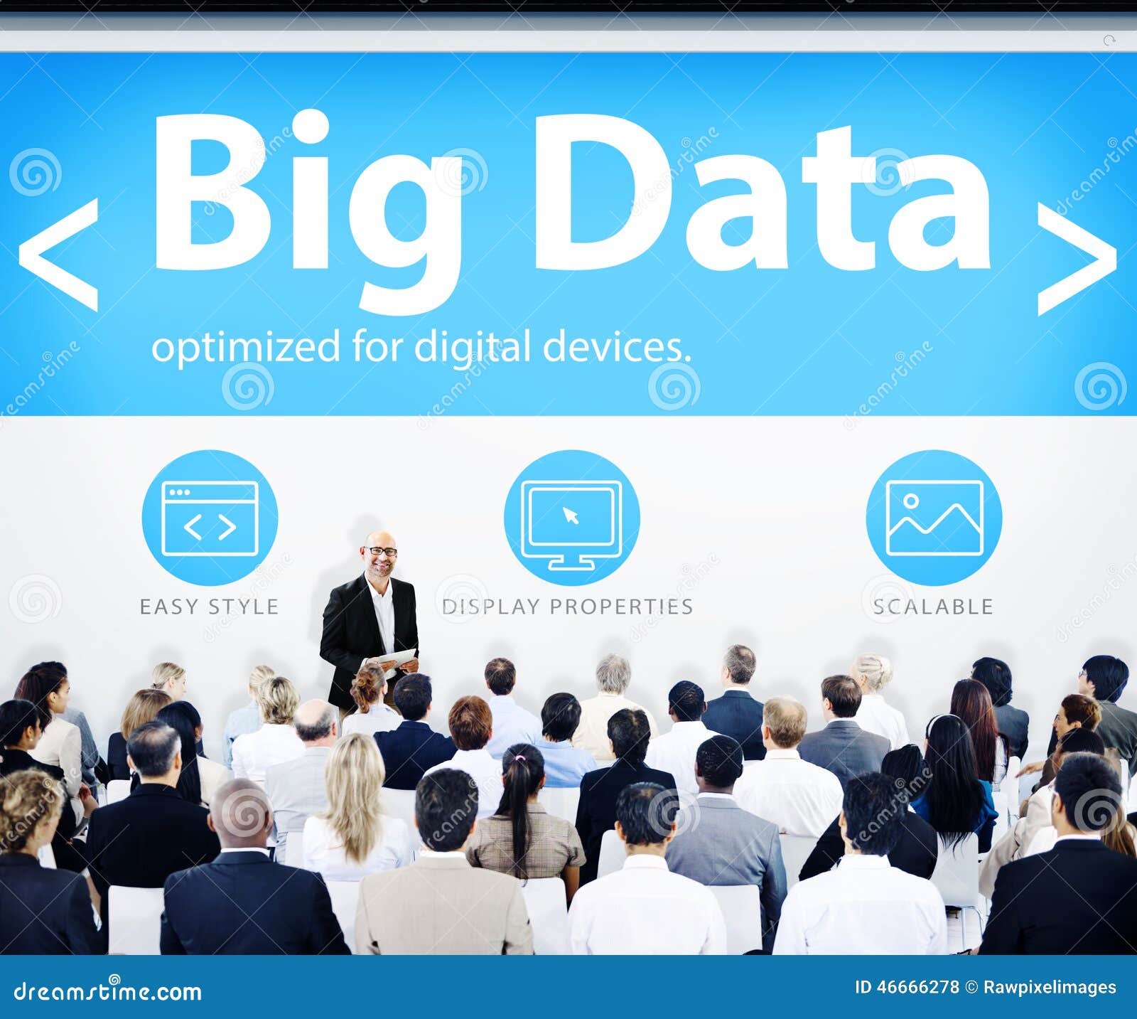 Business People Presentation Seminar Big Data Concept Stock Photo ...