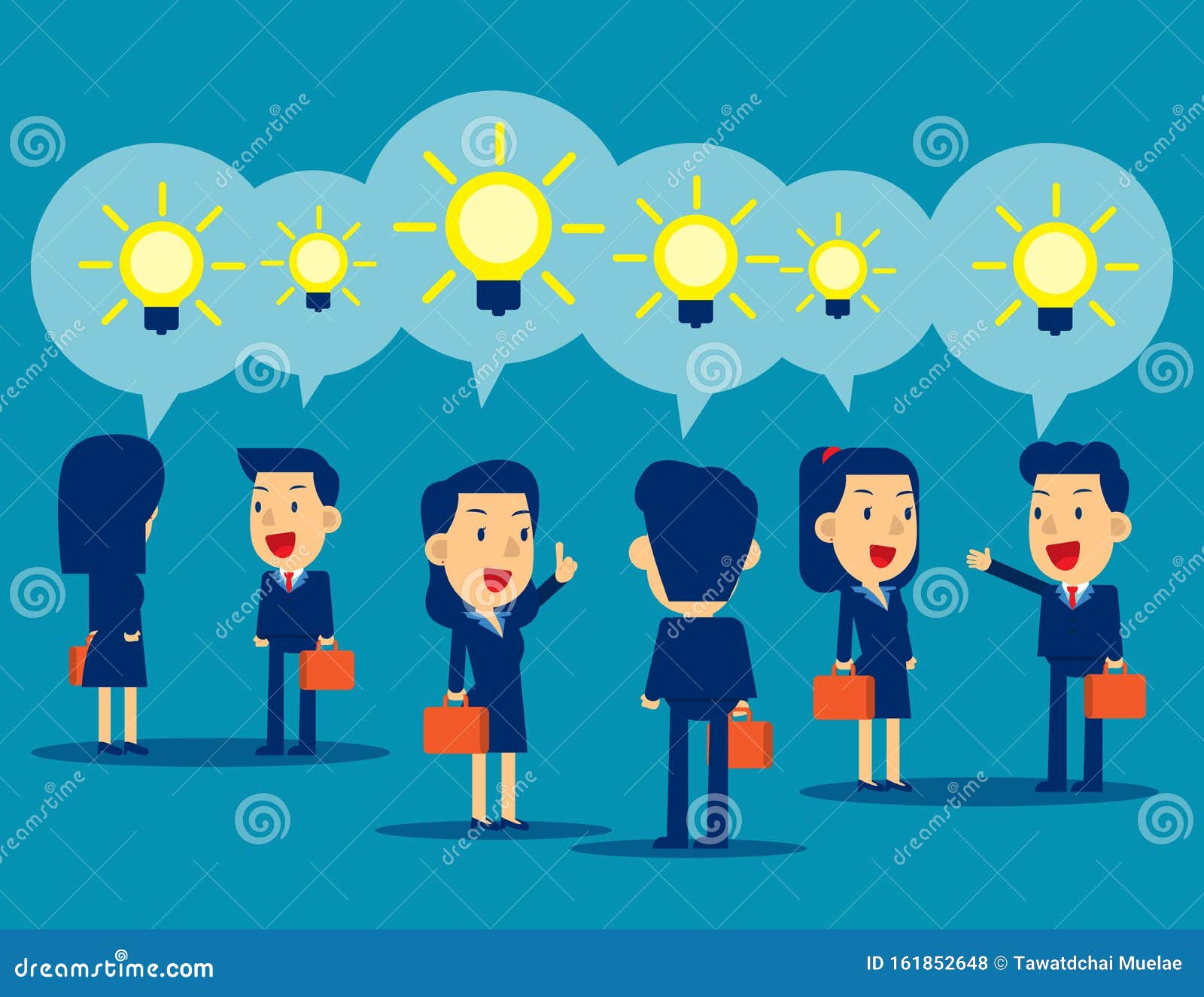 Business People Presenting Ideas. Concept Business Vector Illustration ...