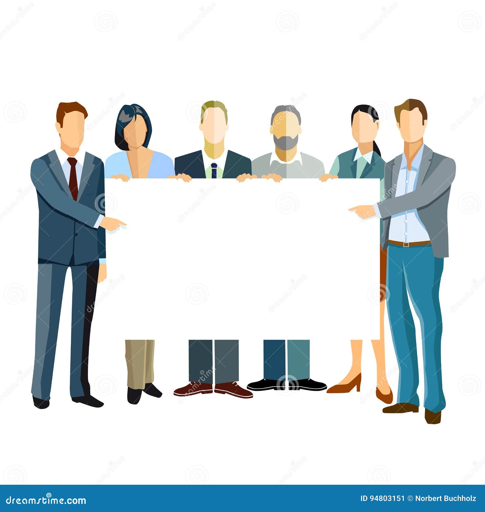 Business People Presenting Template Stock Vector - Illustration of ...