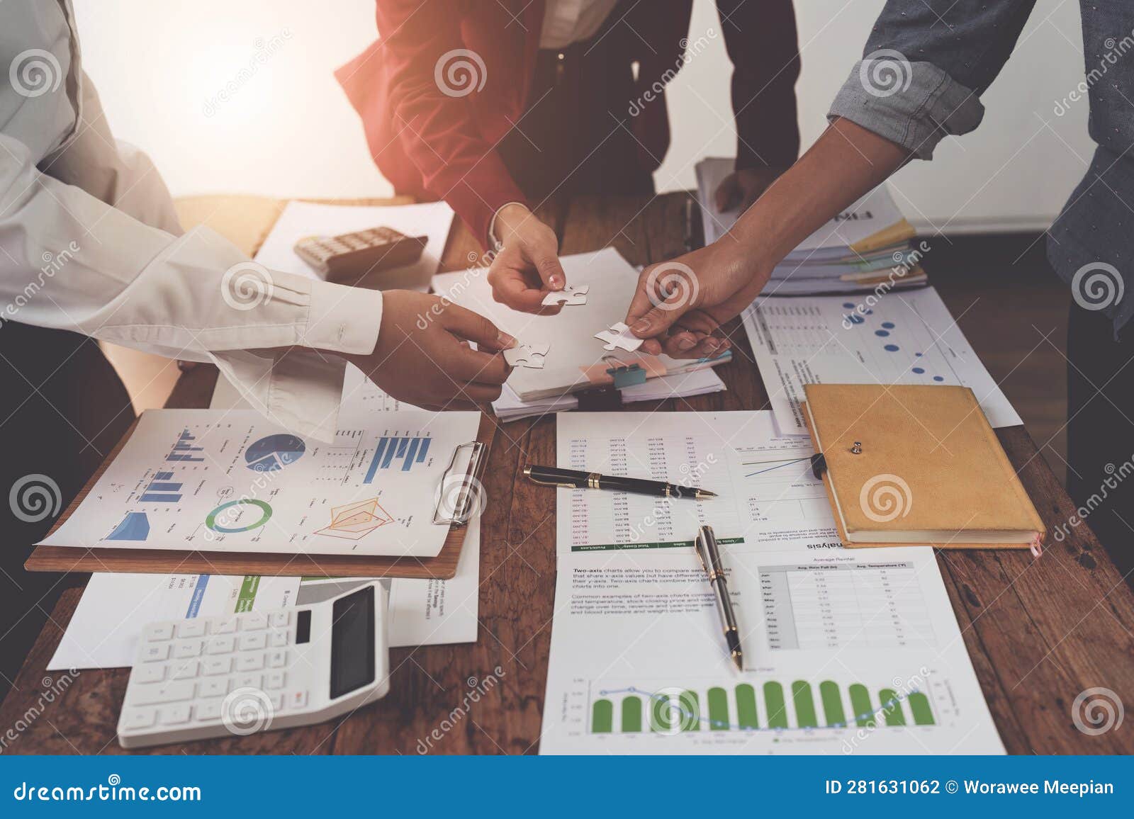 Business People Process and Workflow Automation with Flowchart ...