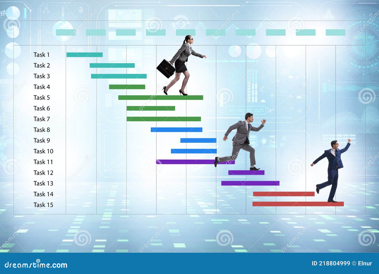 Business People in Project Management Concept Stock Image - Image of ...