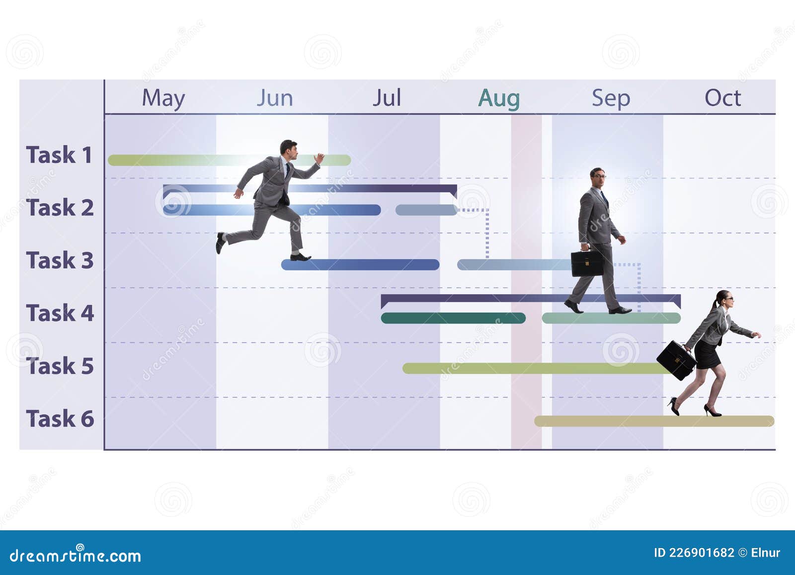 Business People in Project Management Concept Stock Photo - Image of ...