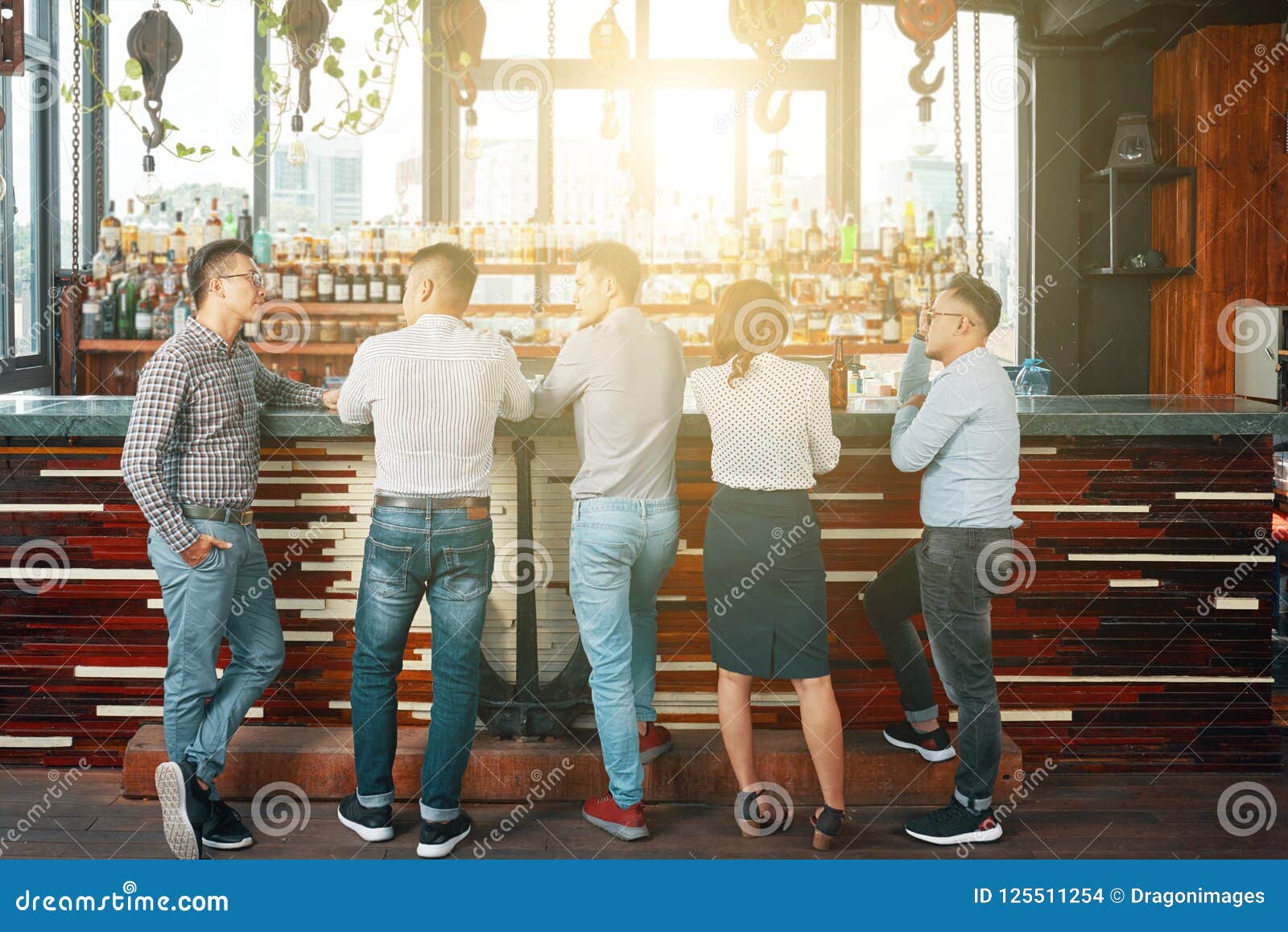 Business people in pub stock photo. Image of alcohol - 125511254