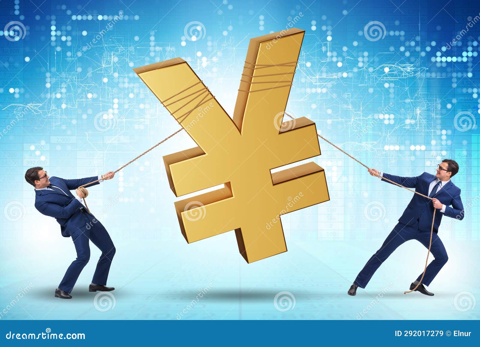 Business People Pulling Money in Investor Concept Stock Image - Image ...