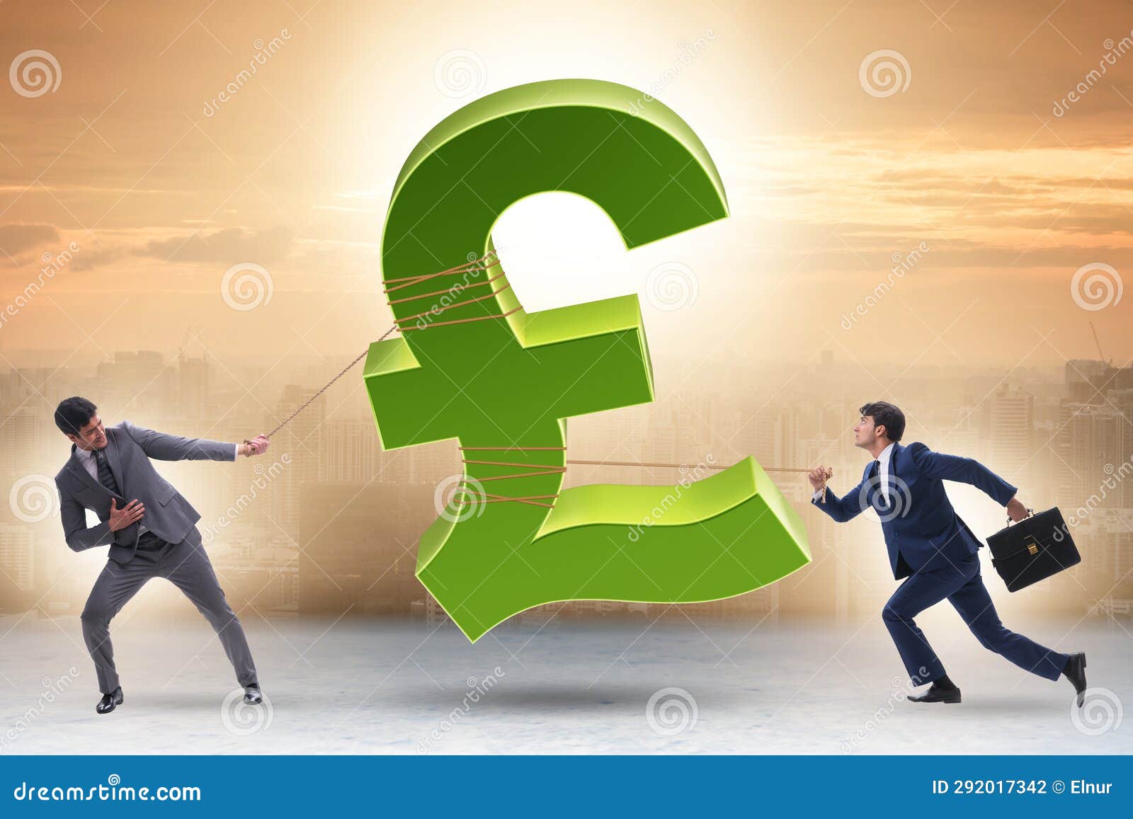 Business People Pulling Money in Investor Concept Stock Photo - Image ...
