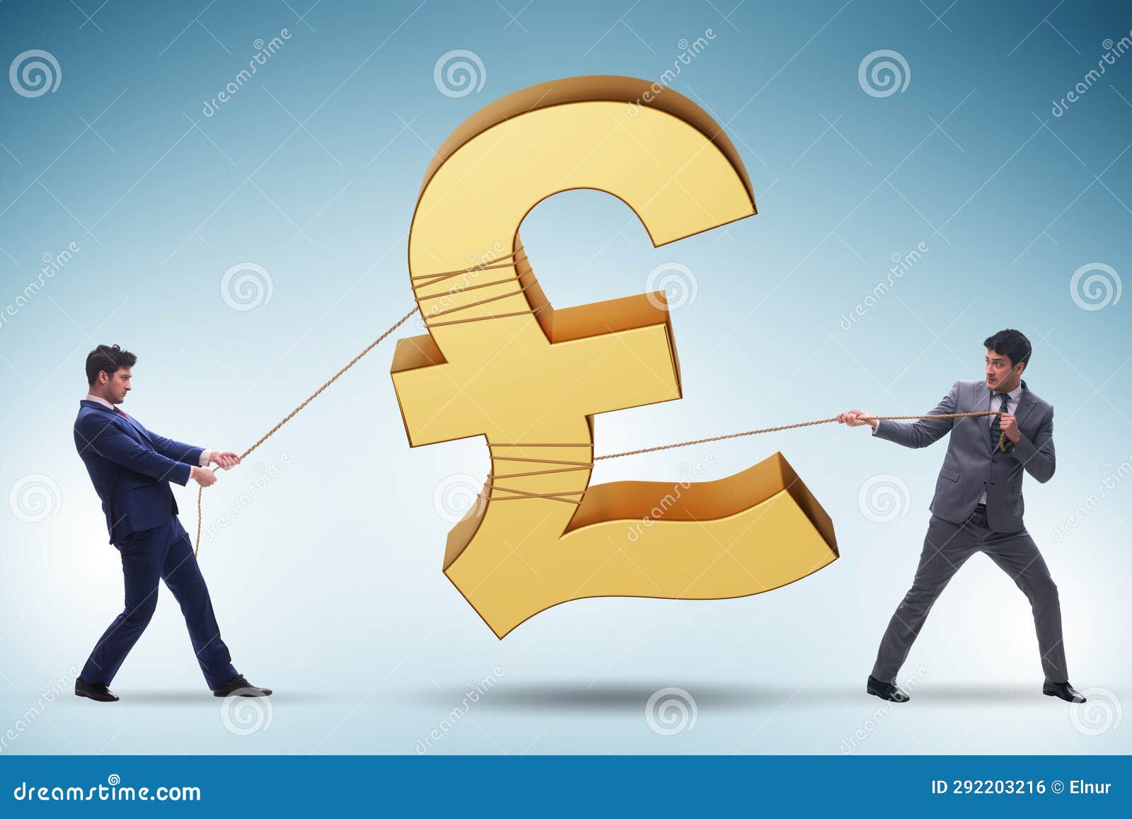 Business People Pulling Money in Investor Concept Stock Photo - Image ...