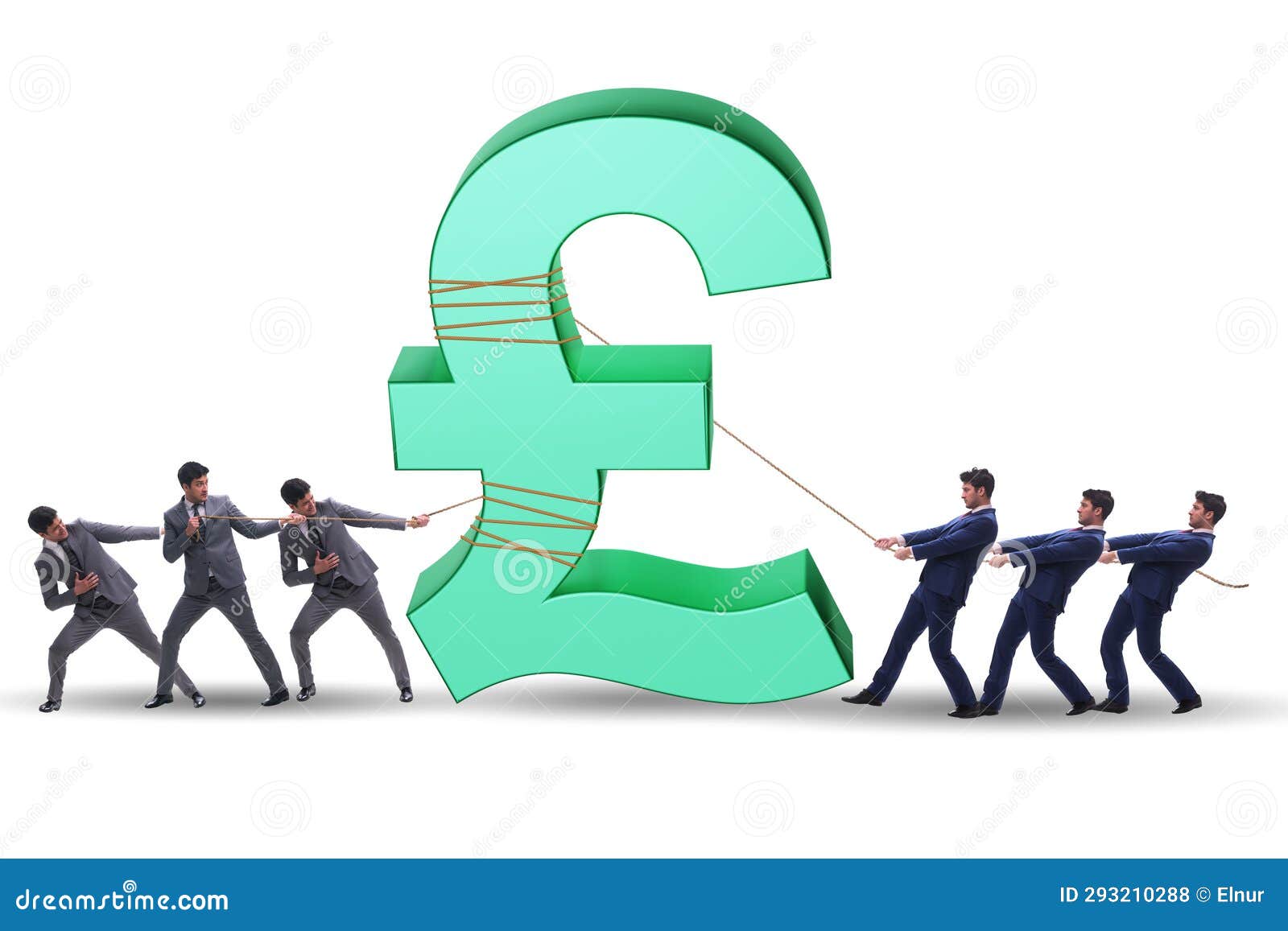 Business People Pulling Money in Investor Concept Stock Photo - Image ...