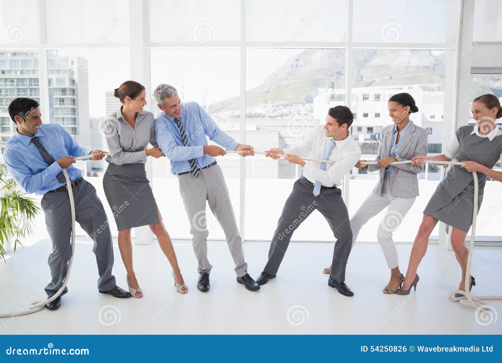 Business People Pulling Rope Stock Photo - Image of classy, businessman ...
