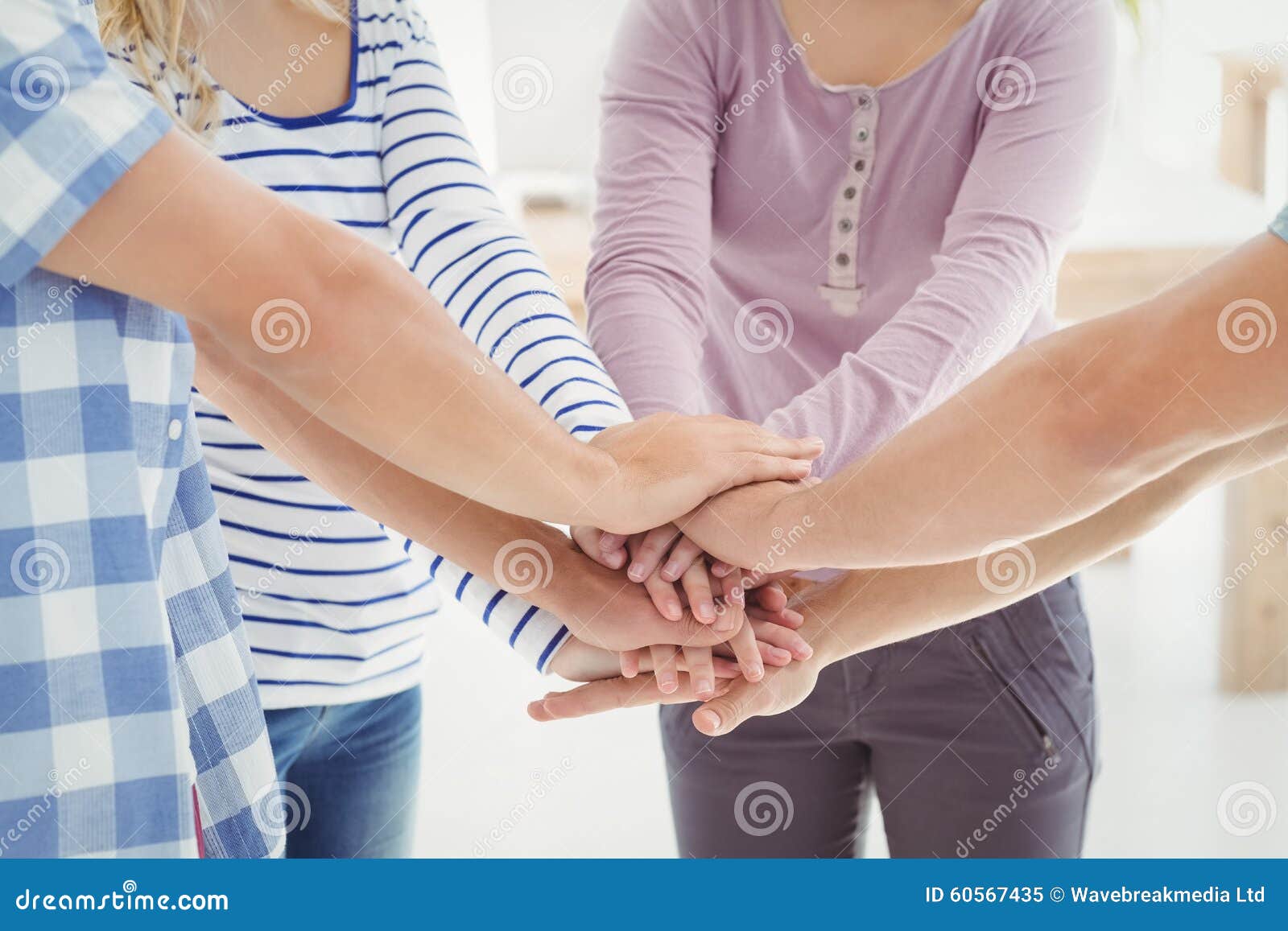 Business People Putting Their Hands Together Stock Image - Image of ...
