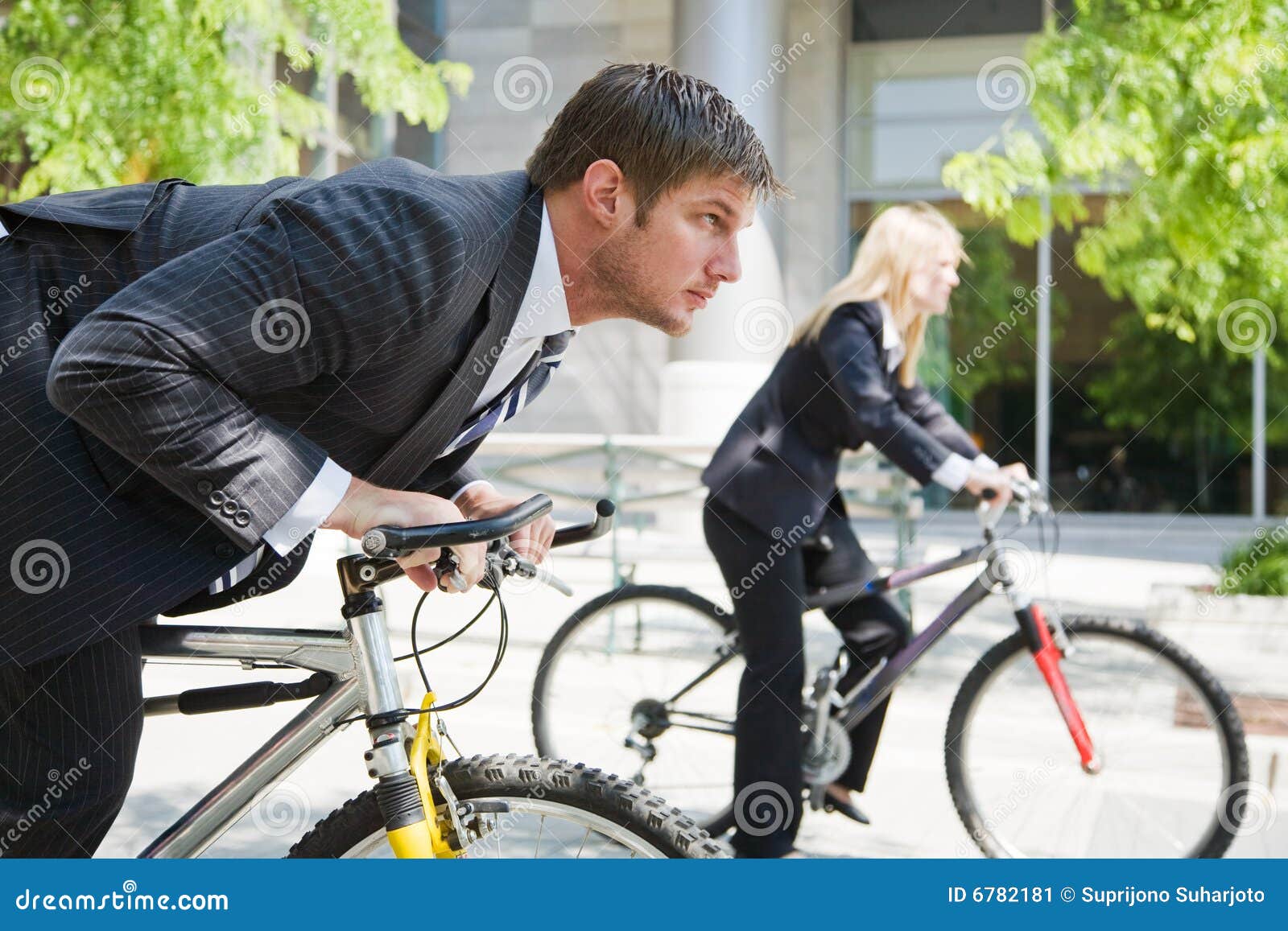 Business People Racing on Bicycles Stock Image - Image of professional ...