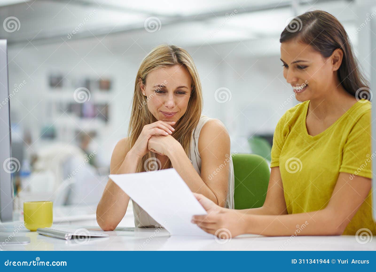 Business People, Reading and Paperwork for Planning in Office ...