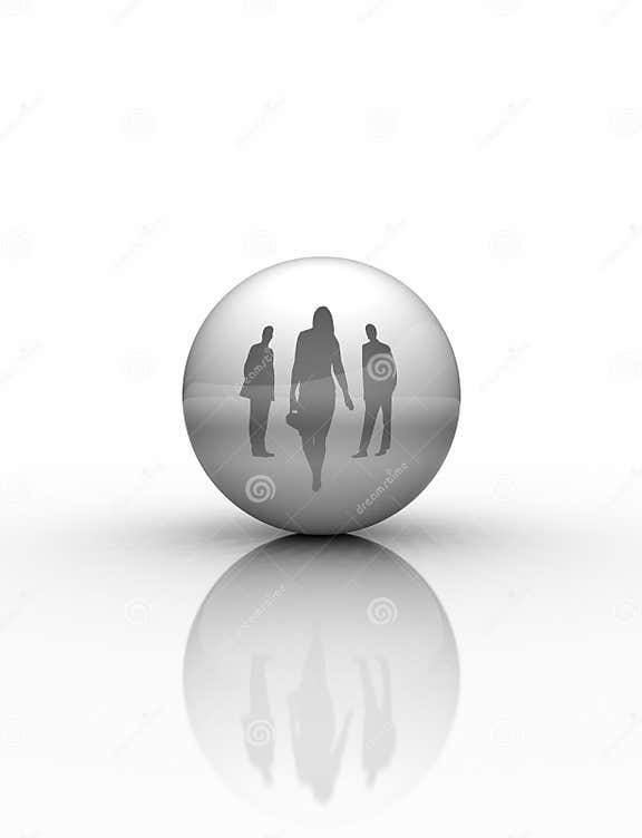 Business People Reflection stock illustration. Illustration of union ...