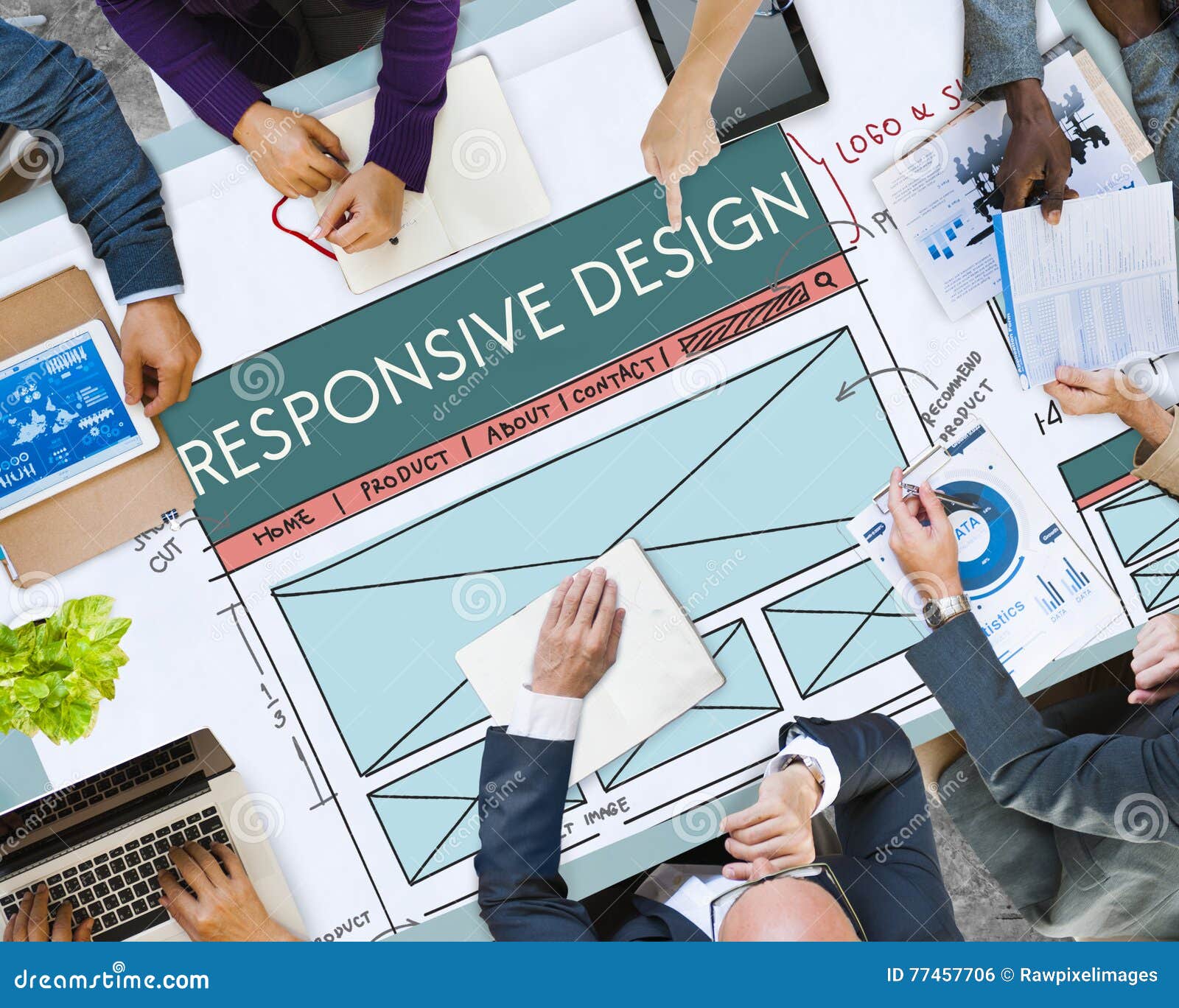 Business People Responsive Design Concept Stock Photo - Image of ...