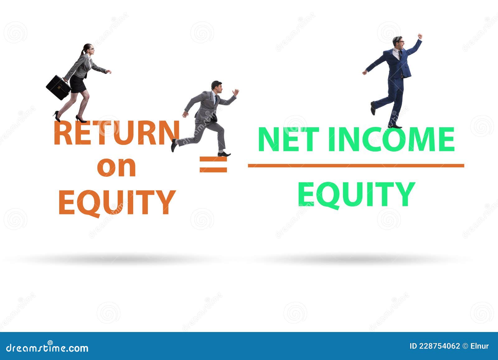Business People in Return on Equity Concept Stock Photo - Image of ...