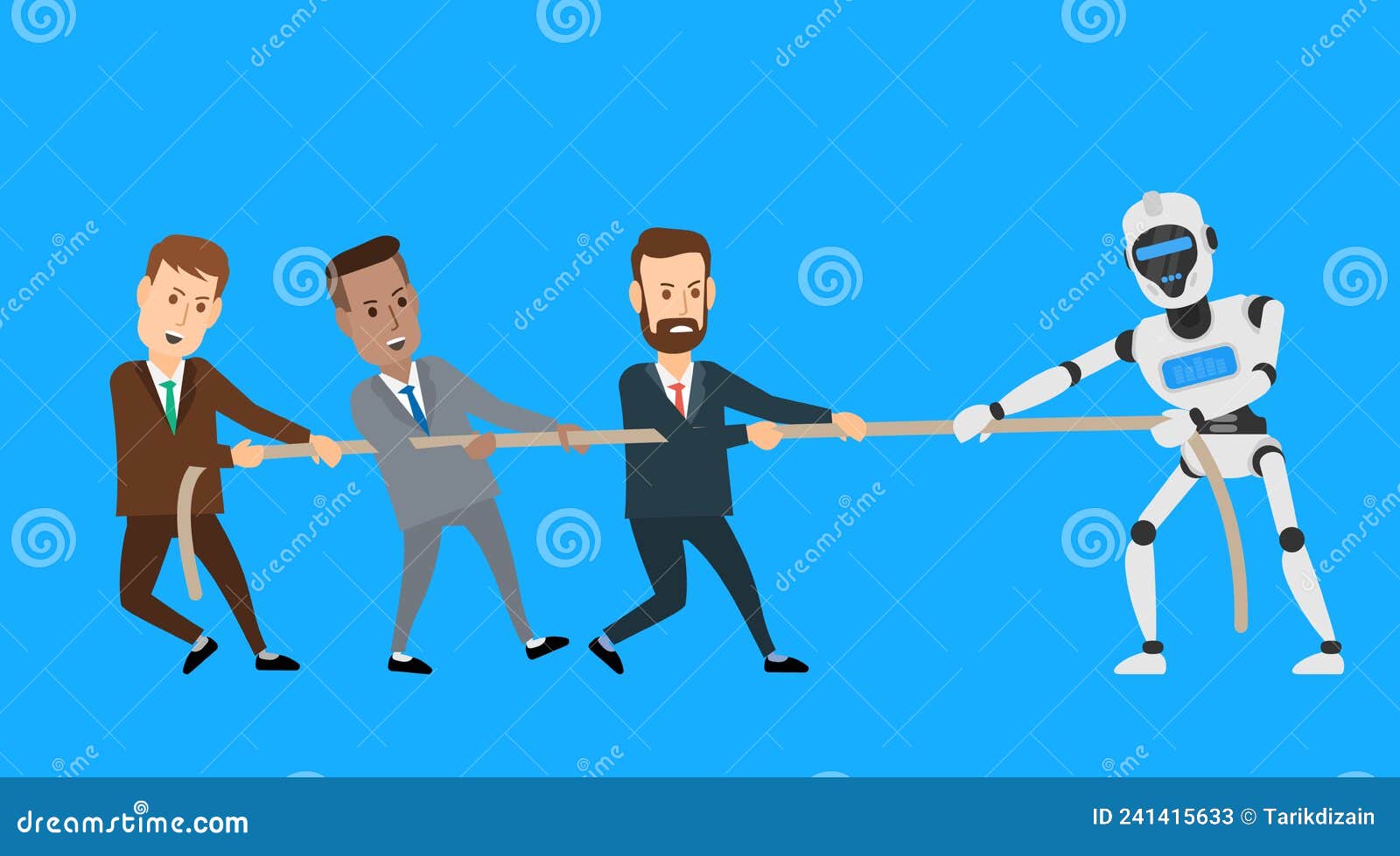 Robot Pulling A Weight On A Steel Cable Royalty-Free Stock Photography ...