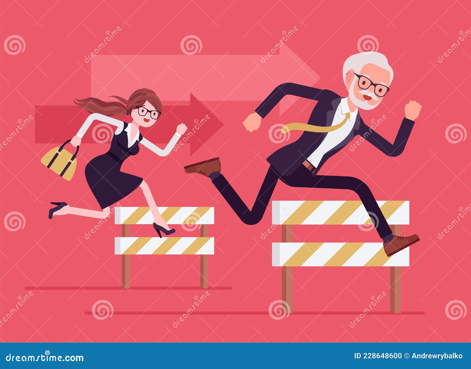 Overcome Difficulties Concept. Hand Drawn Vector. | CartoonDealer.com ... Overcome Difficulties Concept. Hand Drawn Vector. | CartoonDealer.com ...