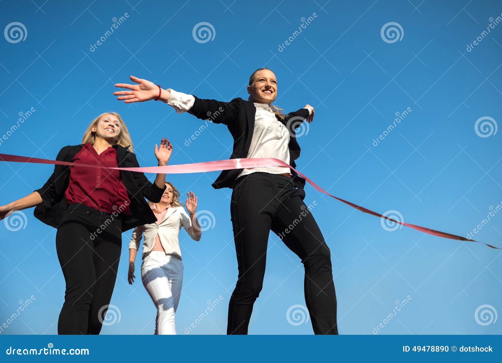 Business People Running on Racing Track Stock Photo - Image of ...