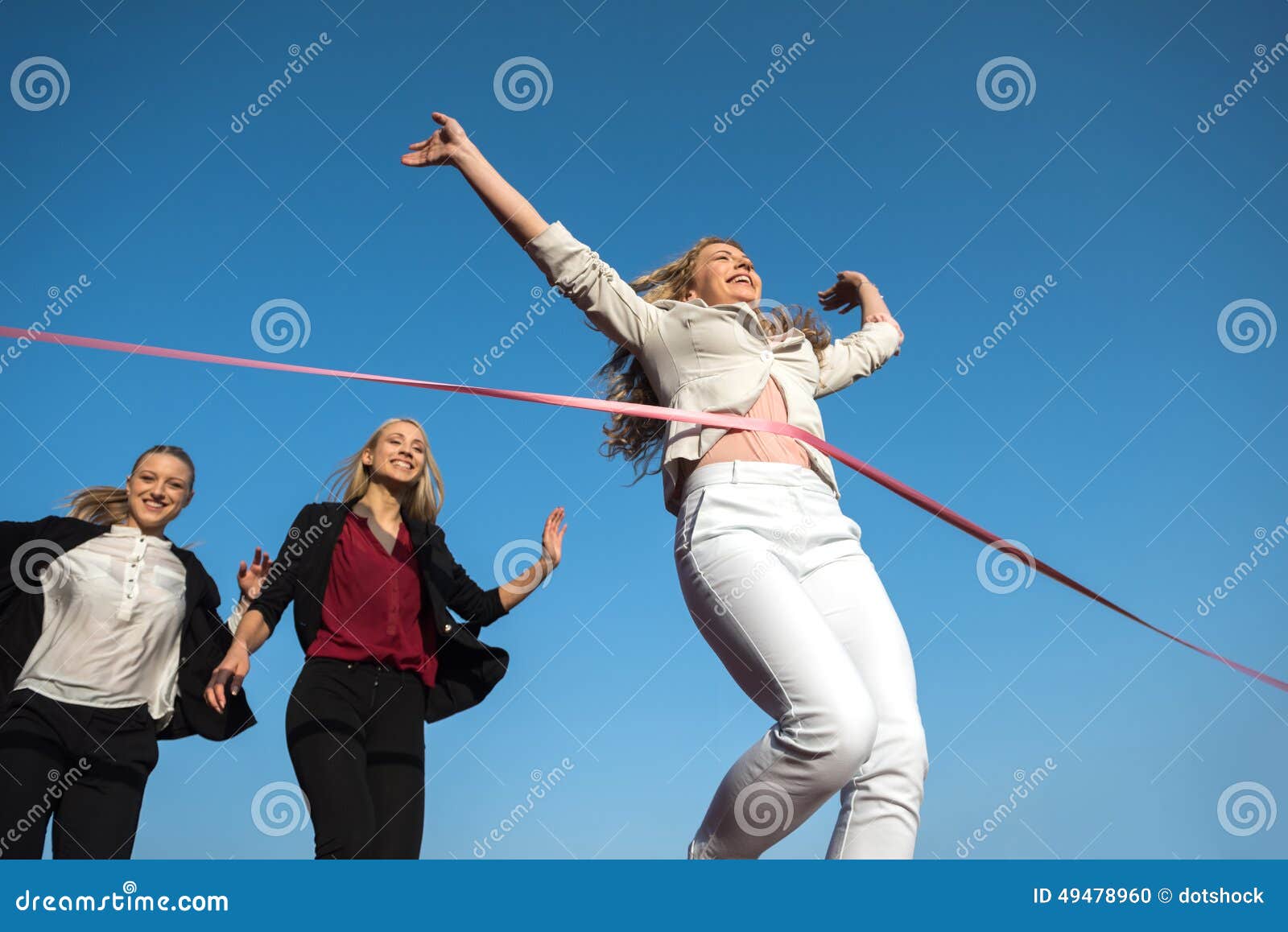 Business People Running on Racing Track Stock Photo - Image of ...