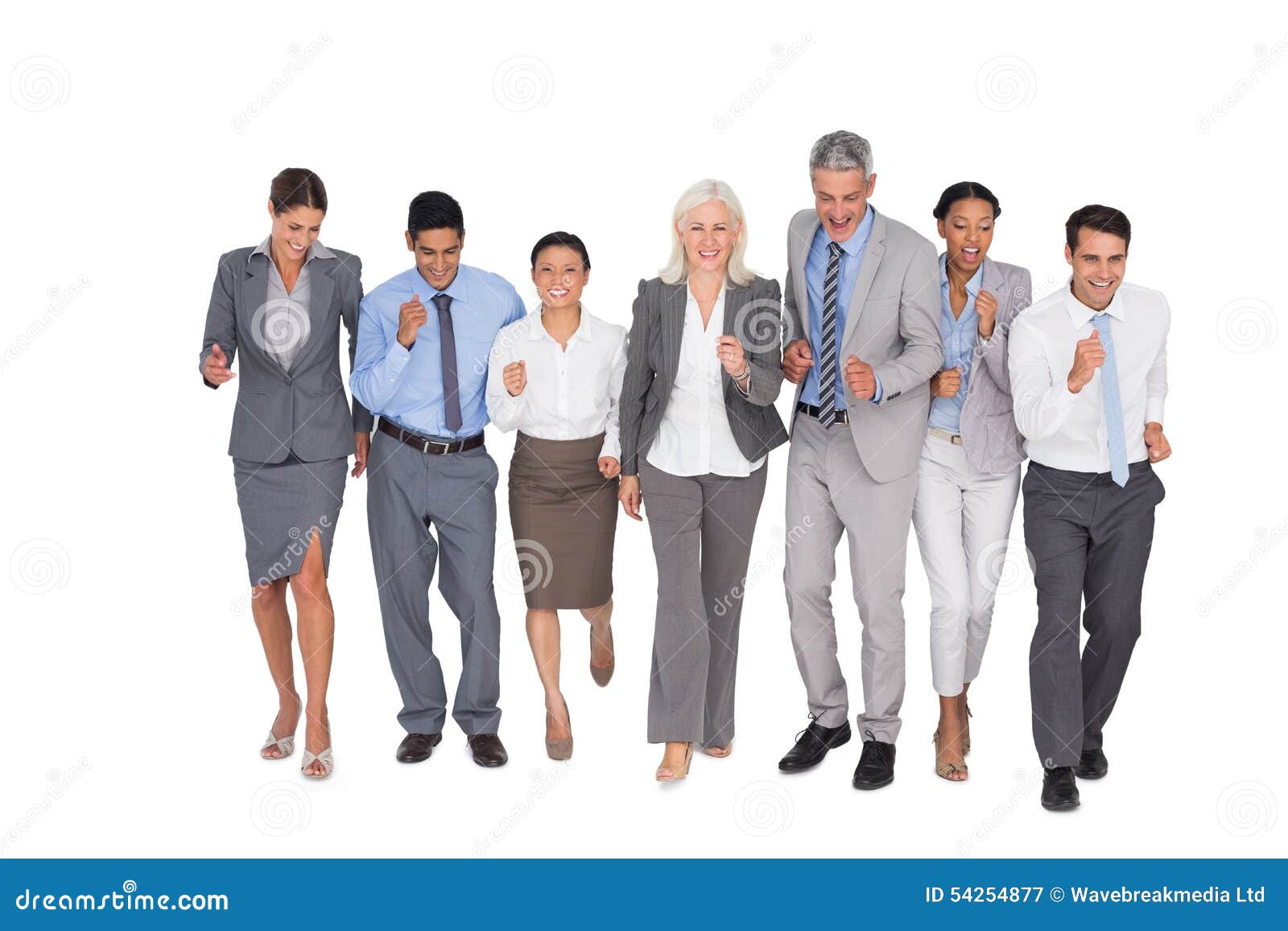 Business People Running Together Stock Image - Image of partners ...