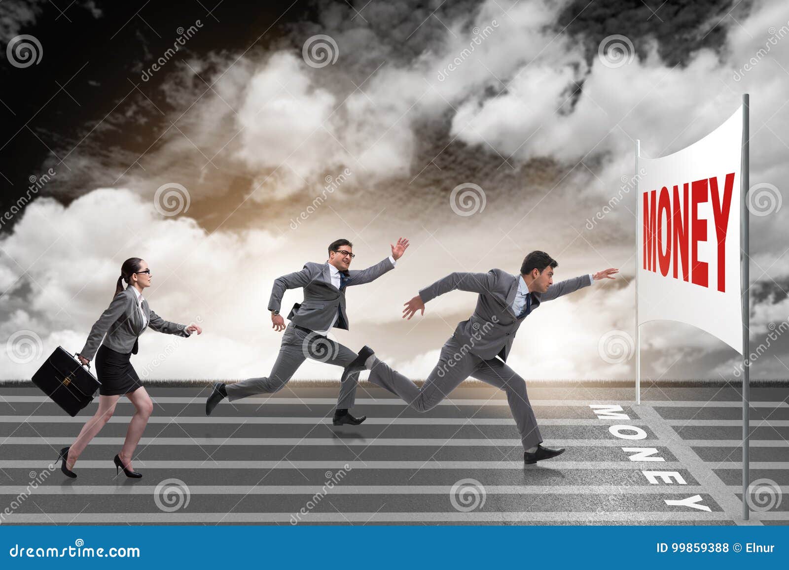 The Business People Running Towards Money Goal Stock Photo - Image of ... The Business People Running Towards Money Goal Stock Photo - Image of ...