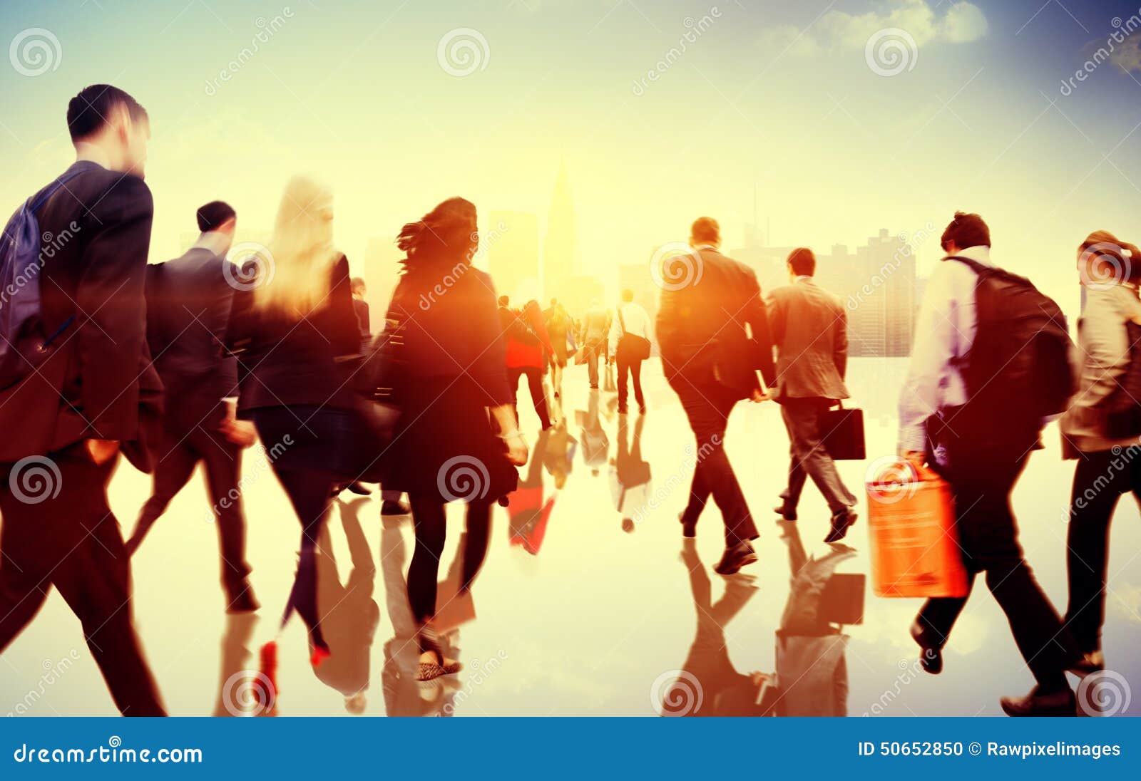 Business People Rush Hour Walking Commuting City Concept Stock Photo ...