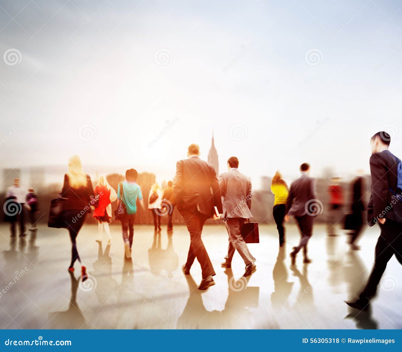 Business People Rush Hour Walking Commuting City Concept Stock Photo ...