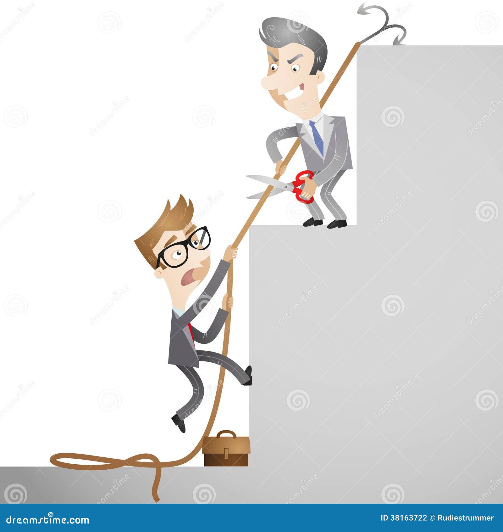 Business People Sabotaging Each Other Stock Photography - Image: 38163722