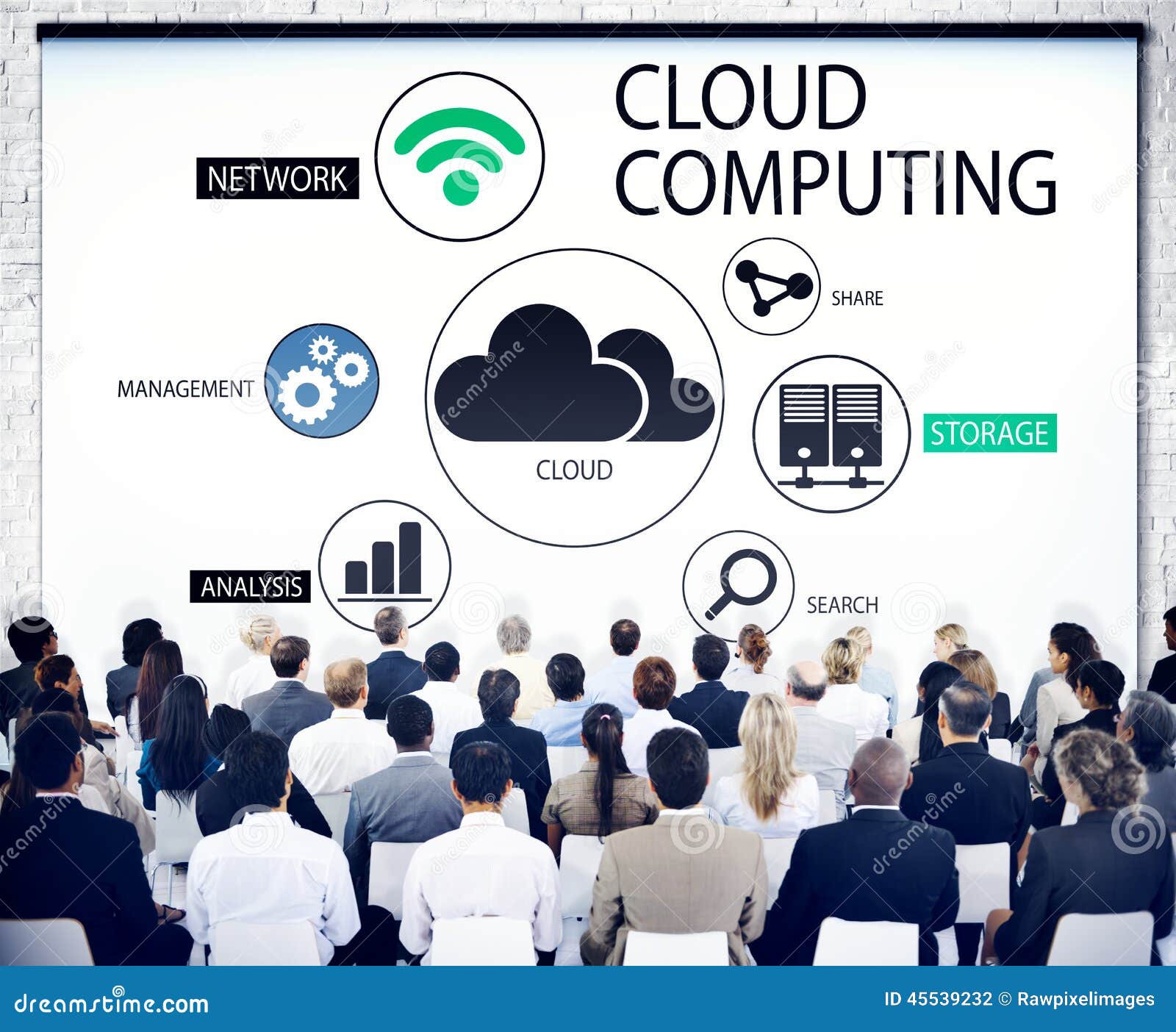 Business People in a Seminar about Cloud Computing Stock Photo - Image ...