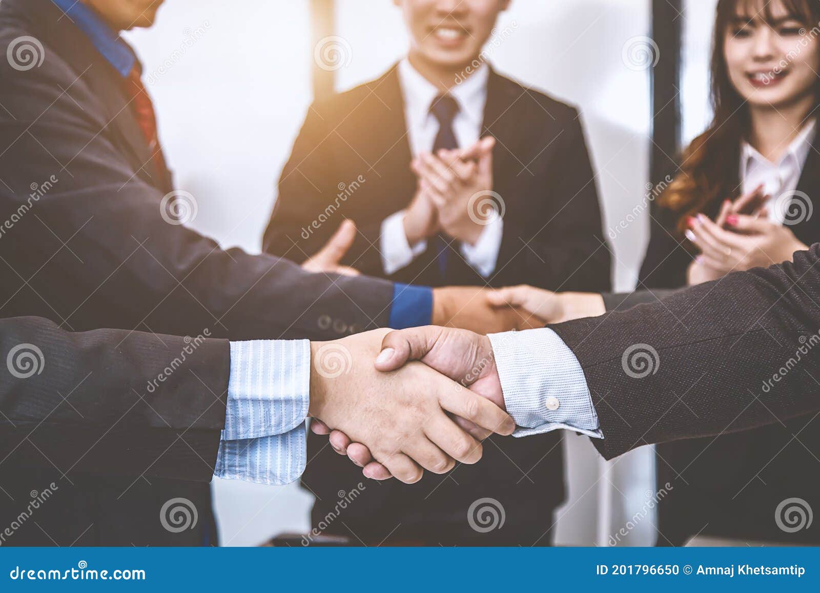Business People Shaking Hands. Congratulations and Success of the ...