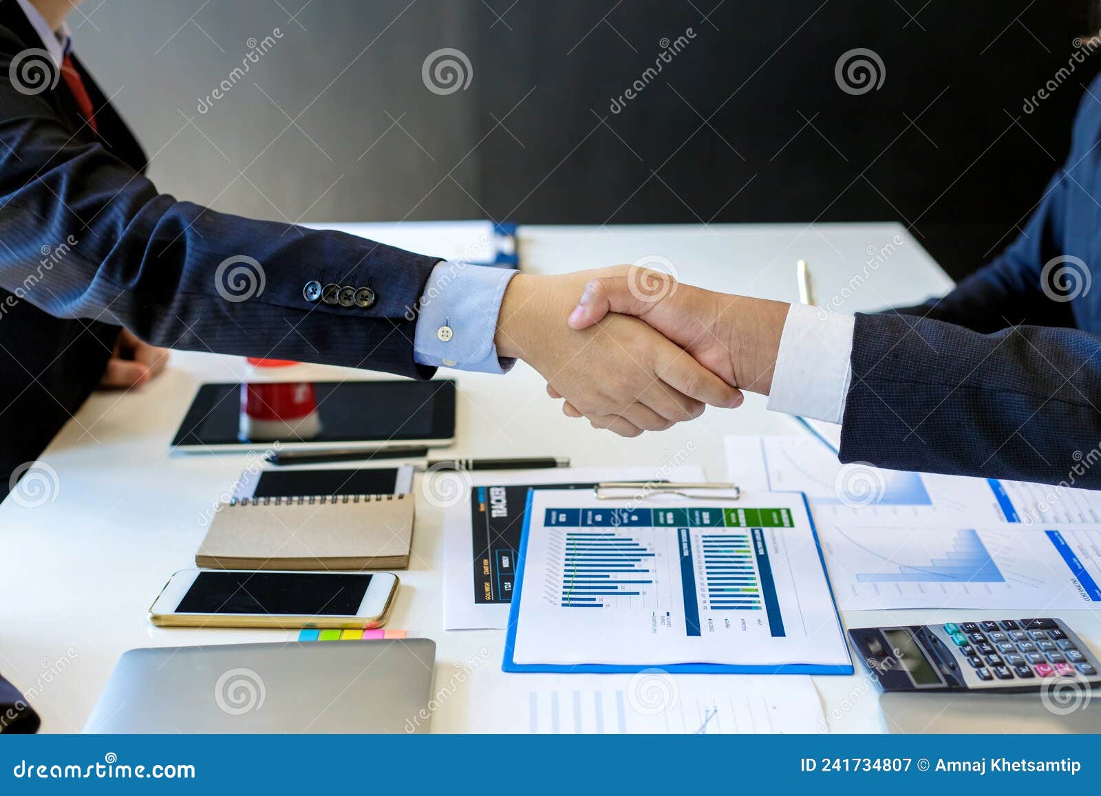 Business People Shaking Hands. Congratulations and Success of the ...