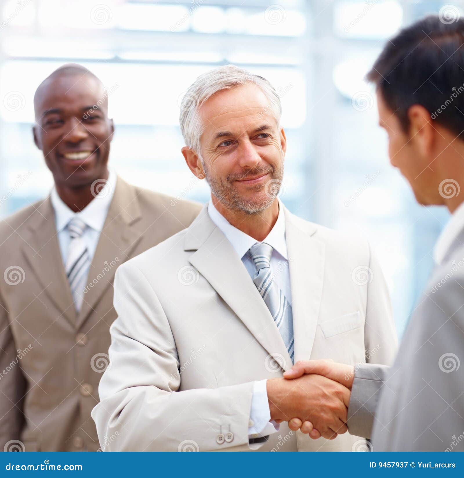 Business People Shaking Hands on a Deal Stock Image - Image of ...