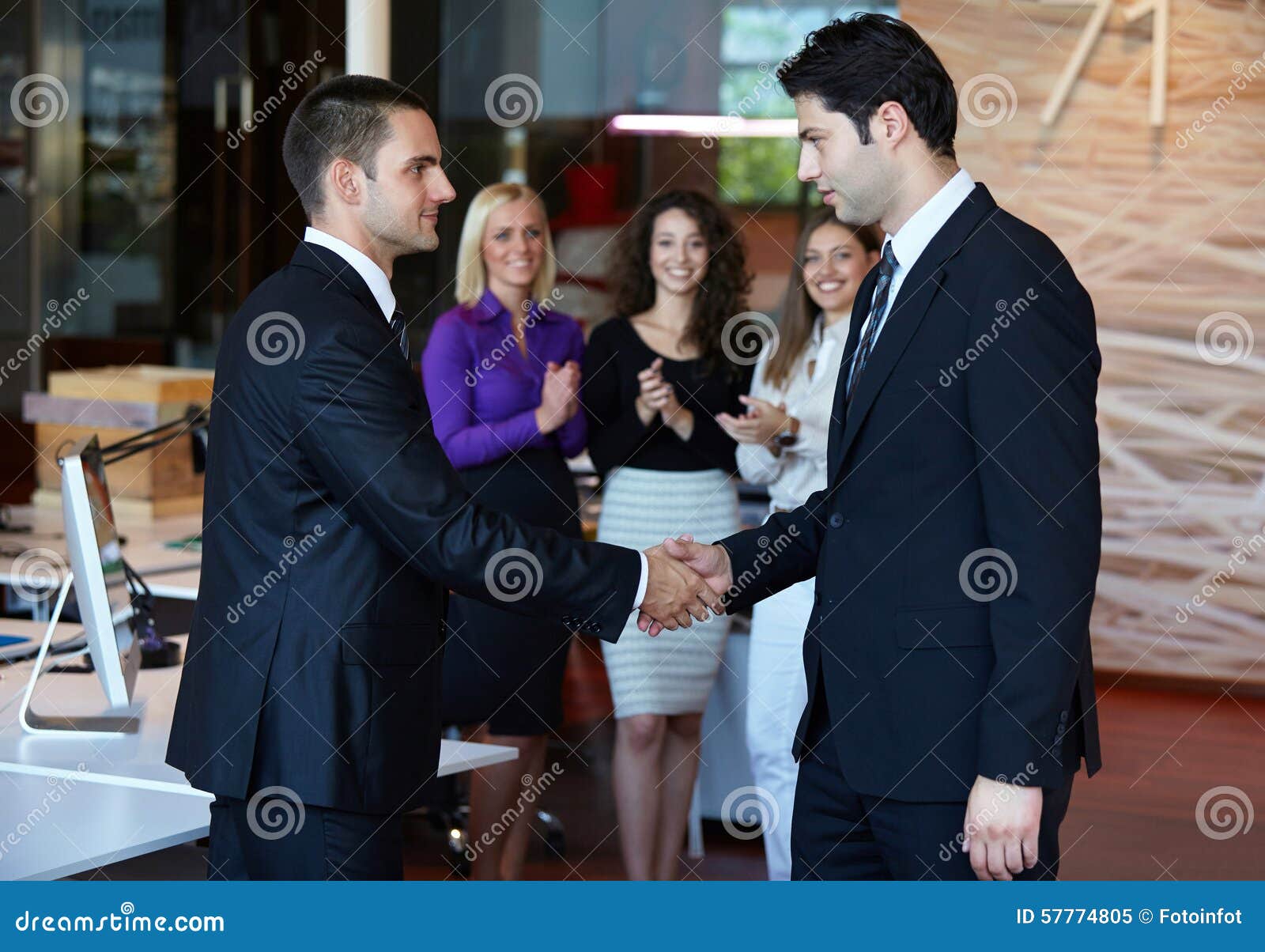 Business People Shaking Hands Stock Image - Image of gesture, deal ...