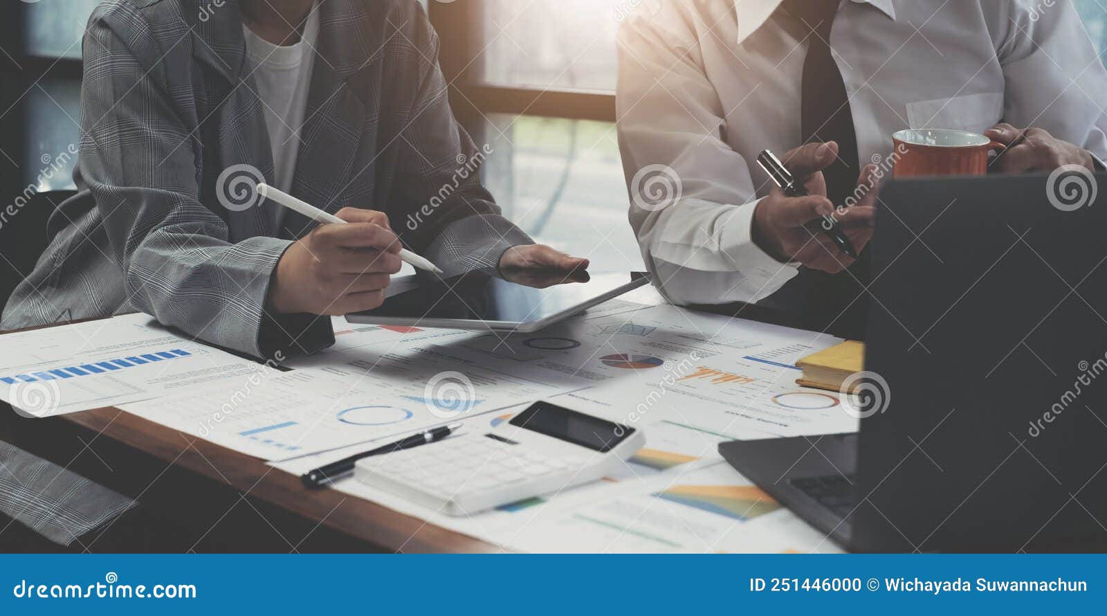 Business People Share Their Experiences of Collaboration Using a Tablet ...