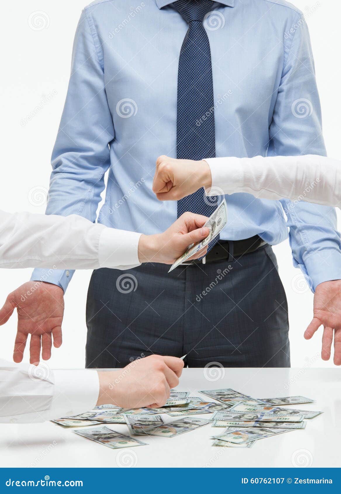 Business People Sharing Money Stock Image - Image of businessman ...