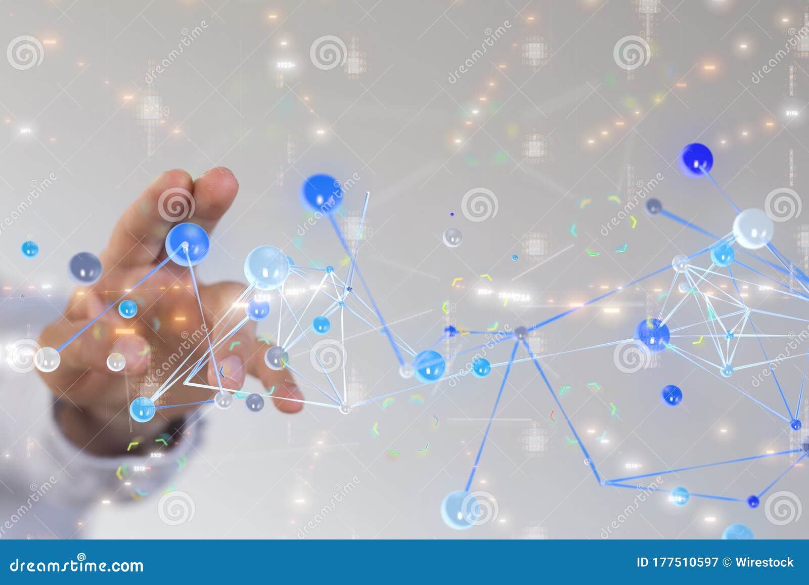 A Business People Silhouettes Network Team Stock Image - Image of node ...