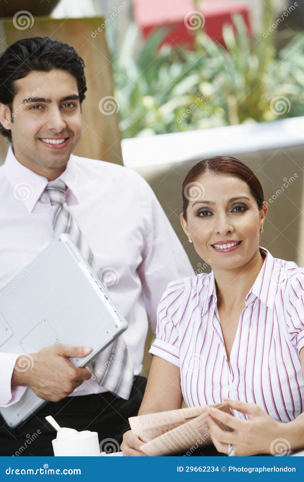 Business People Smiling stock photo. Image of laptop - 29662234