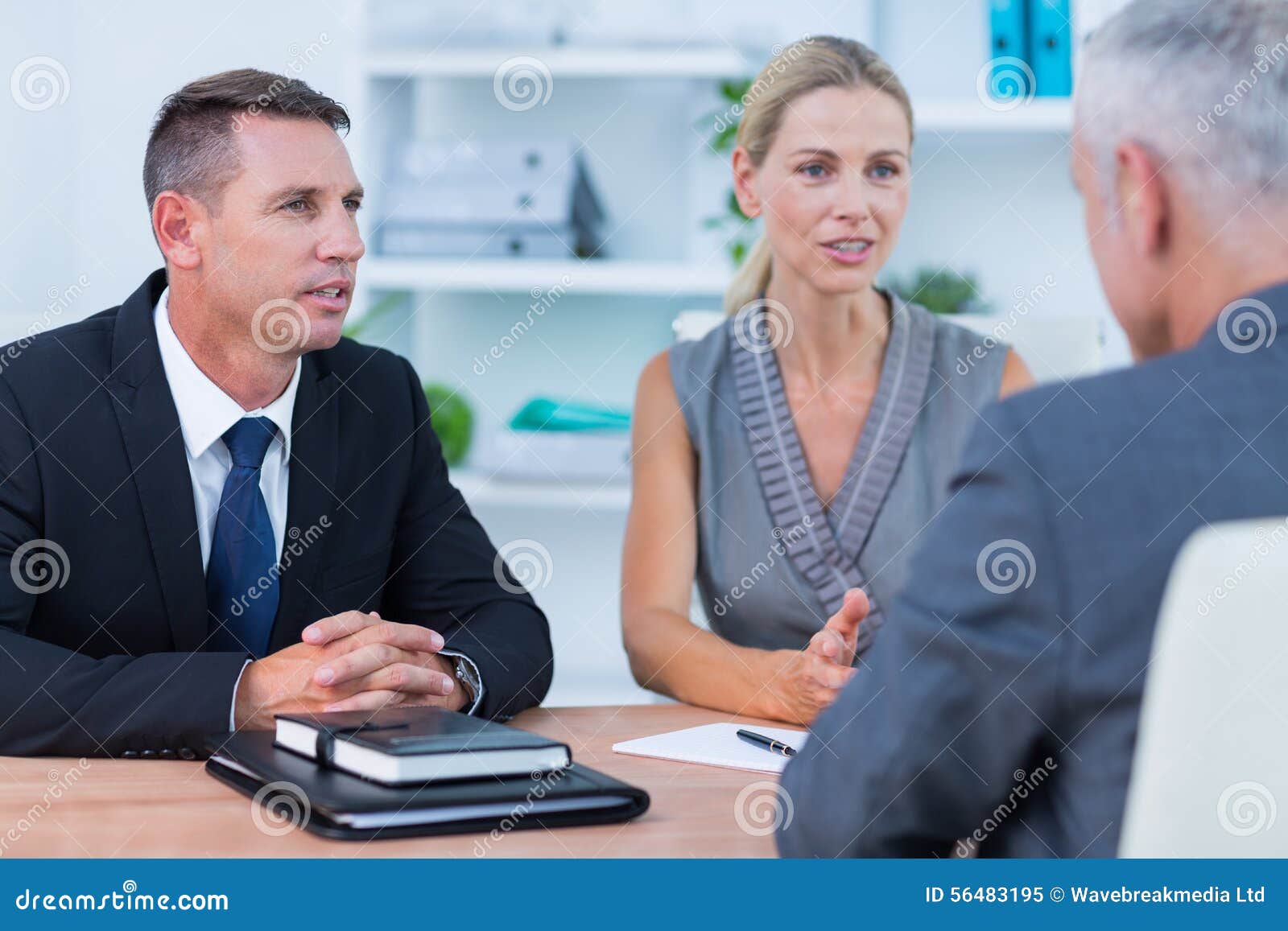 Business People Speaking at Meeting Stock Image - Image of colleagues ...