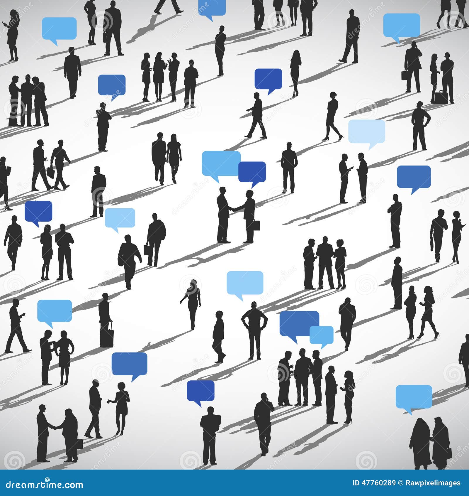 Business People Speech Bubbles Communication Discussion Concept Stock ...