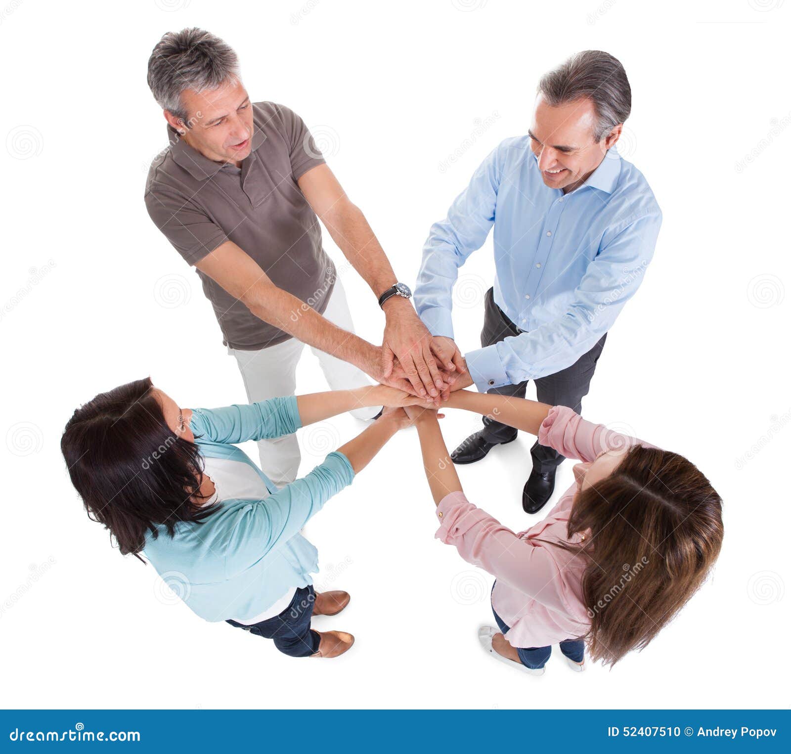 Business People Stacking Hands Over Each Other Stock Photo - Image of ...
