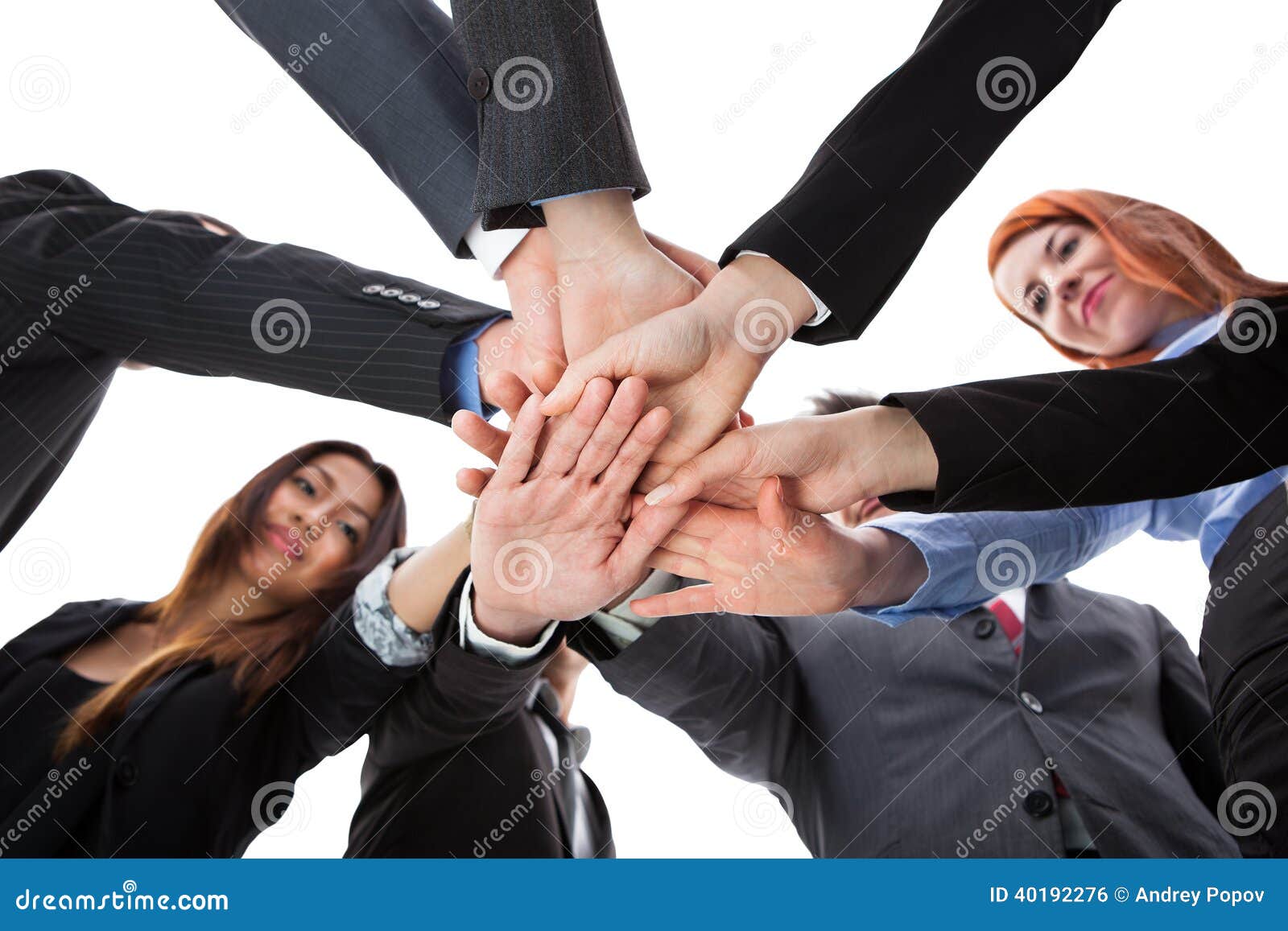 Business People Stacking Hands Stock Photo - Image of diversity ...