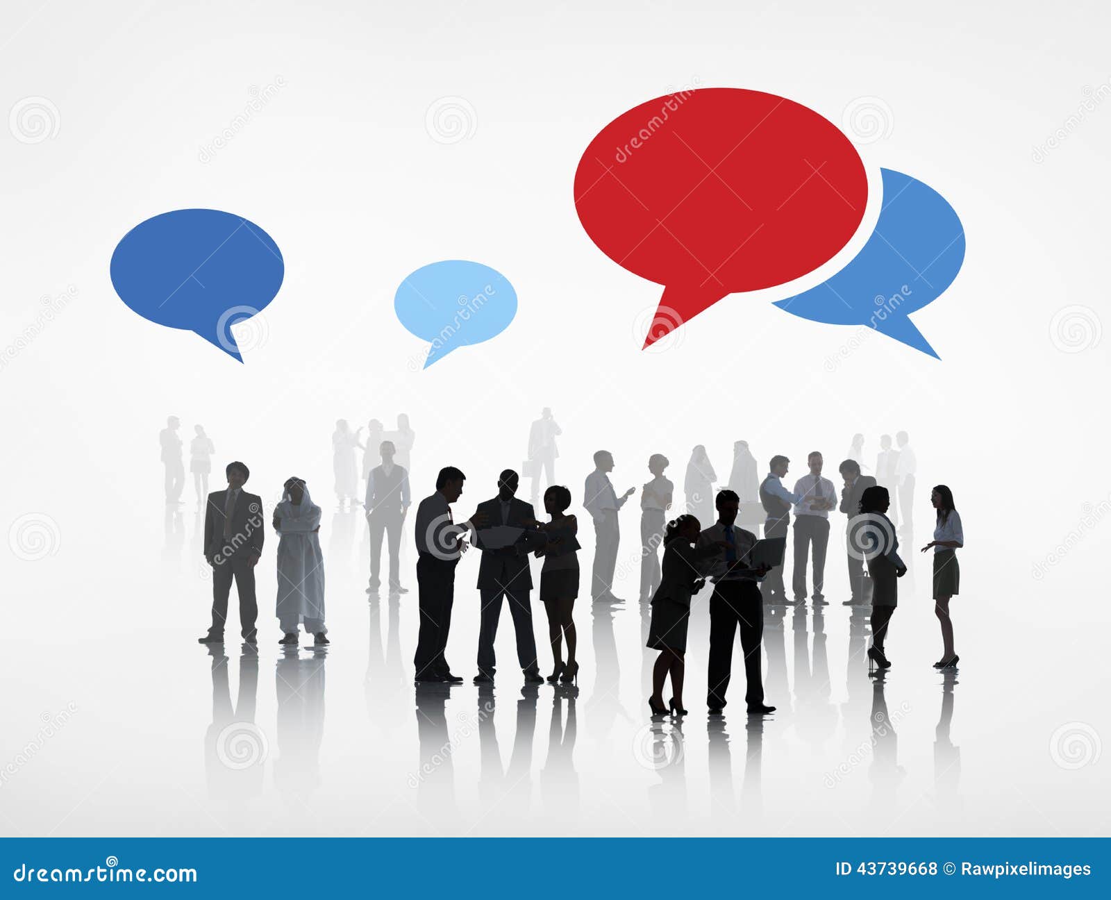 Business People Standing and Communication Stock Photo - Image of ...